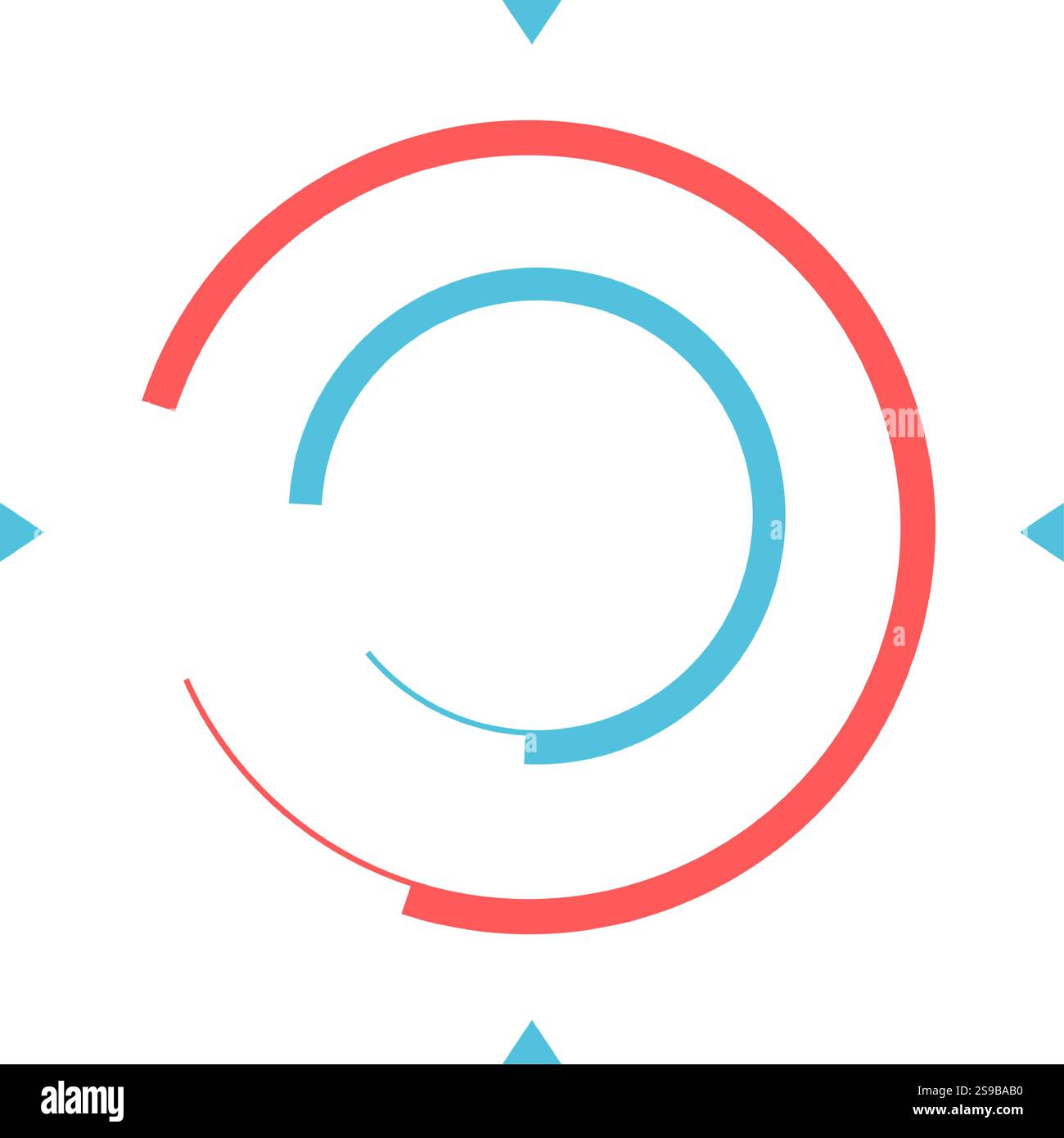 Minimalist design of a circular loading bar with arrows, symbolizing ...