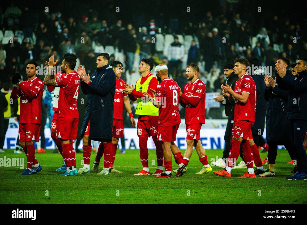 SSC Bari Team during the Italian Serie B match between Cesena FC vs SSC ...