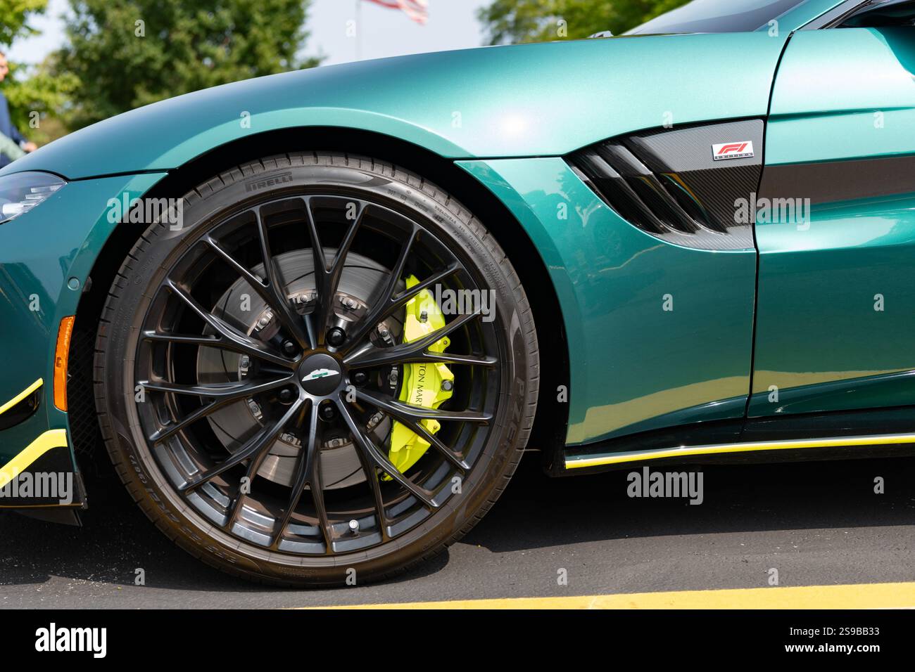 Chicago, Illinois, USA - September 08, 2024: 2023 Aston Martin V8 ...