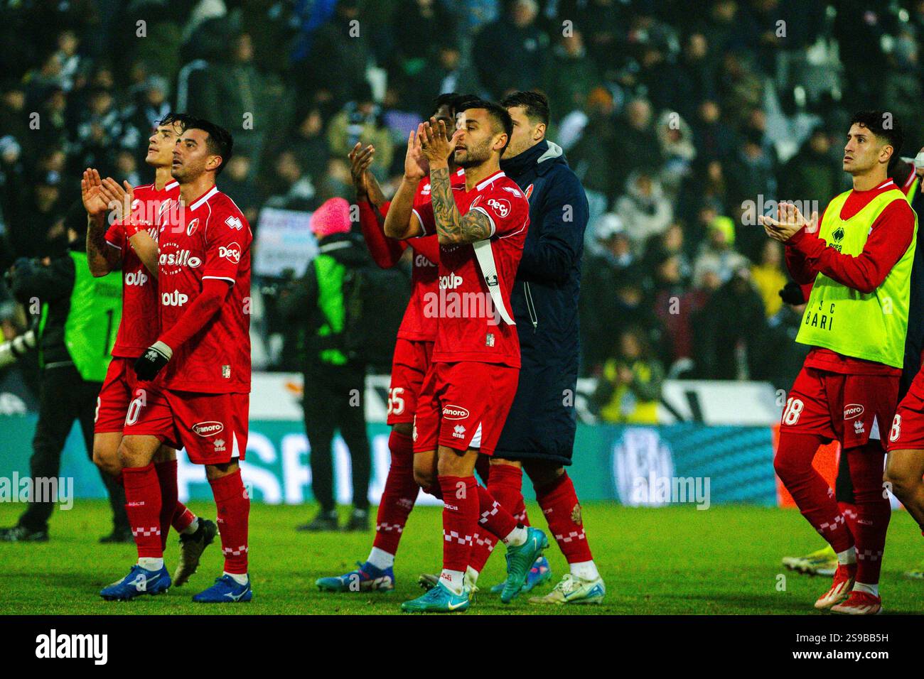 SSC Bari Team during the Italian Serie B match between Cesena FC vs SSC ...