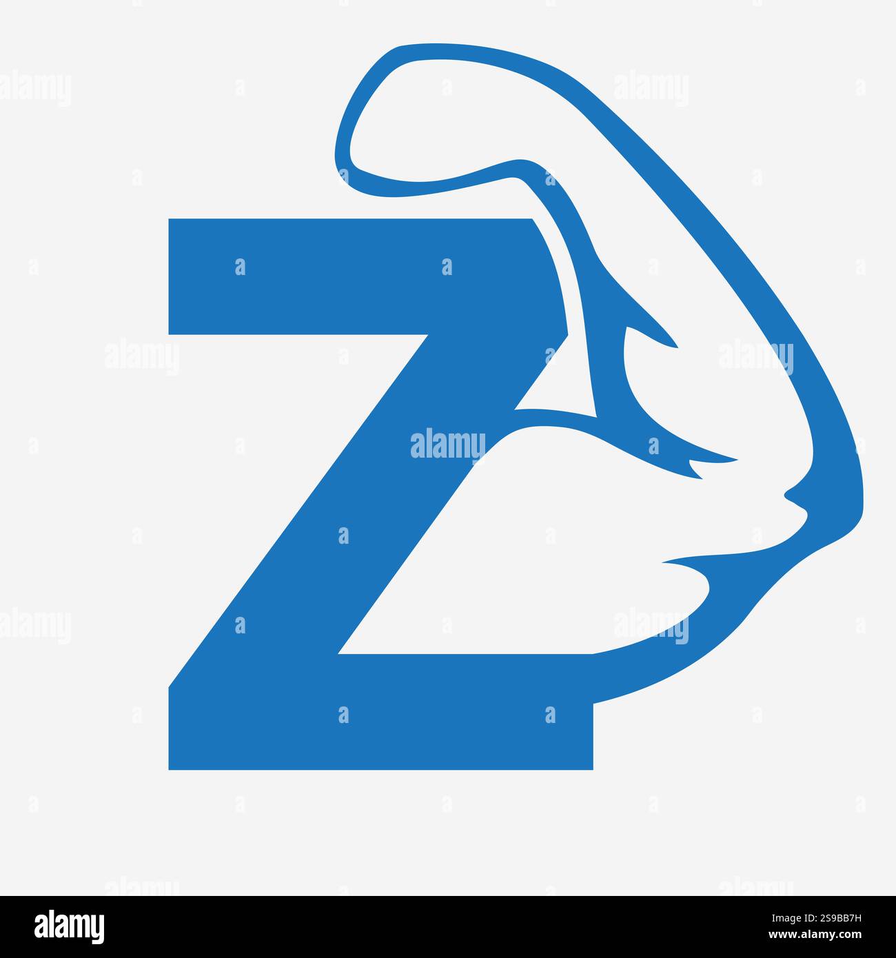 Strong bodybuilder bicep flex logo hi-res stock photography and images ...