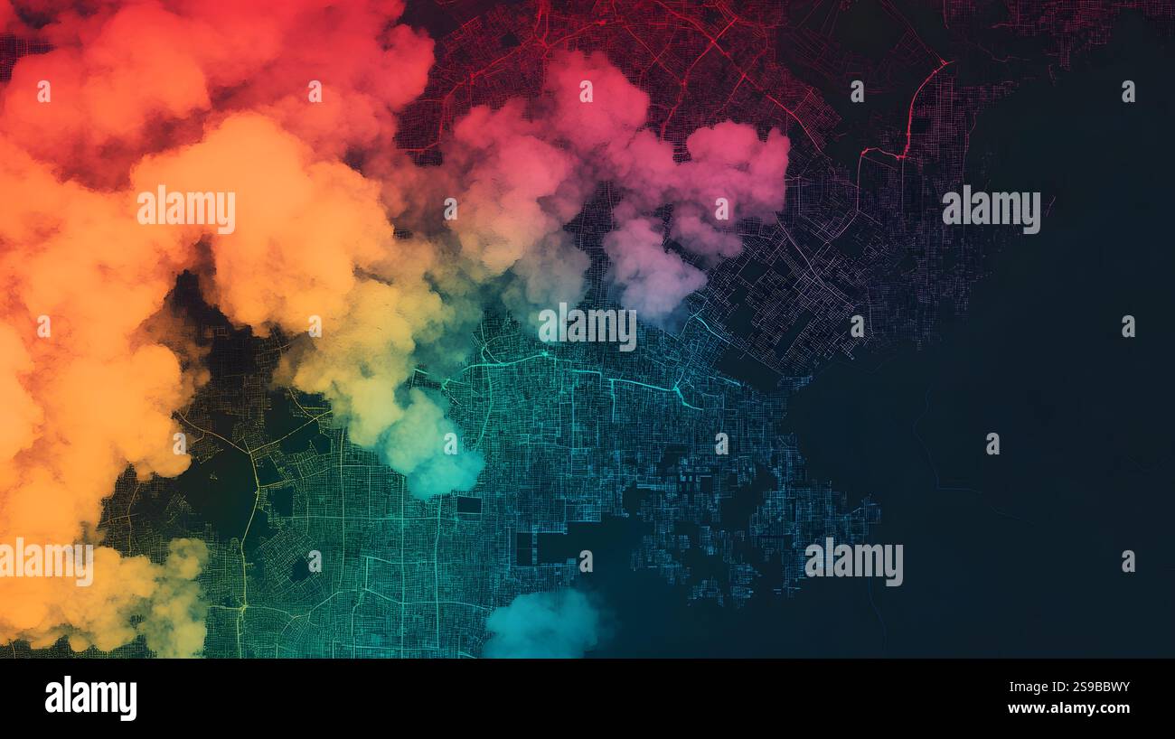 Vibrant Visualization of Air Index Across a Rapidly Expanding City ...