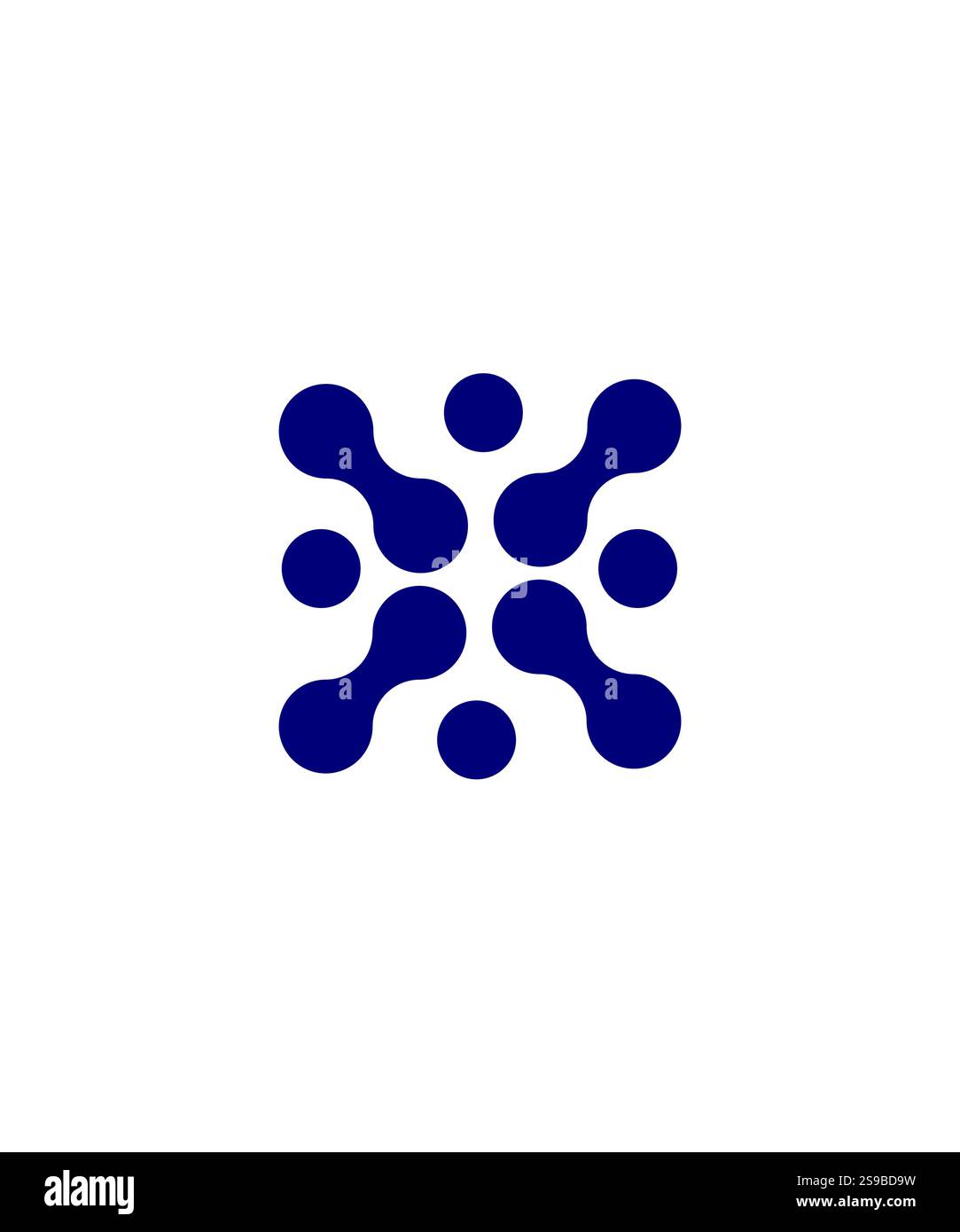 abstract molecule tech logo, blue Molecule logo, vector illustration ...