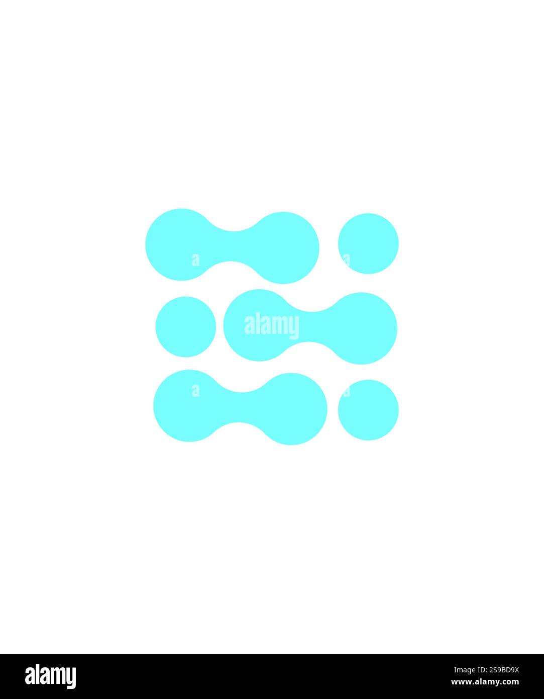 abstract molecule tech logo, blue Molecule logo, vector illustration ...