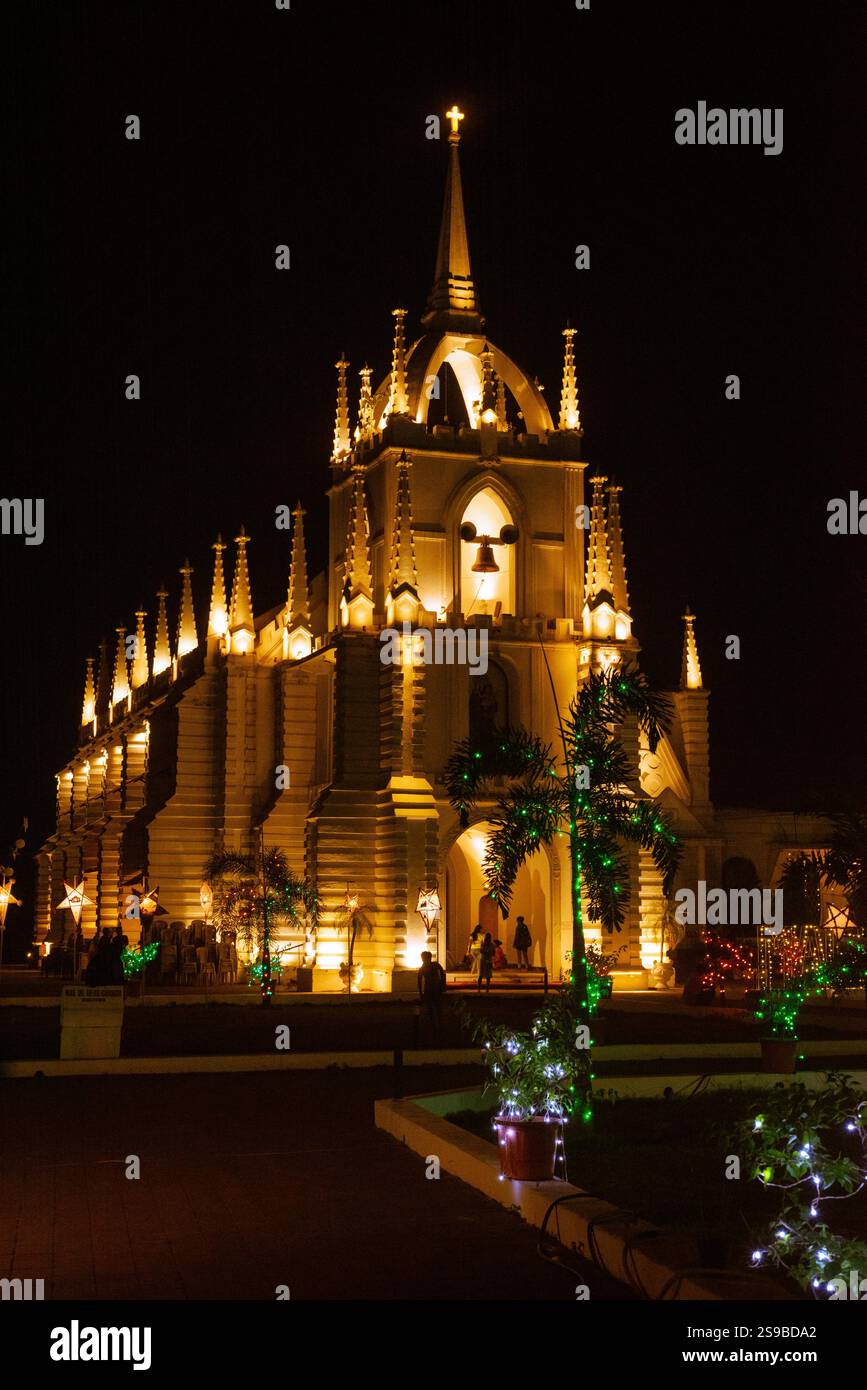 Saligao Goa India 30 Dec 2024 the Neo-Gothic Mae de Deus Catholic ...