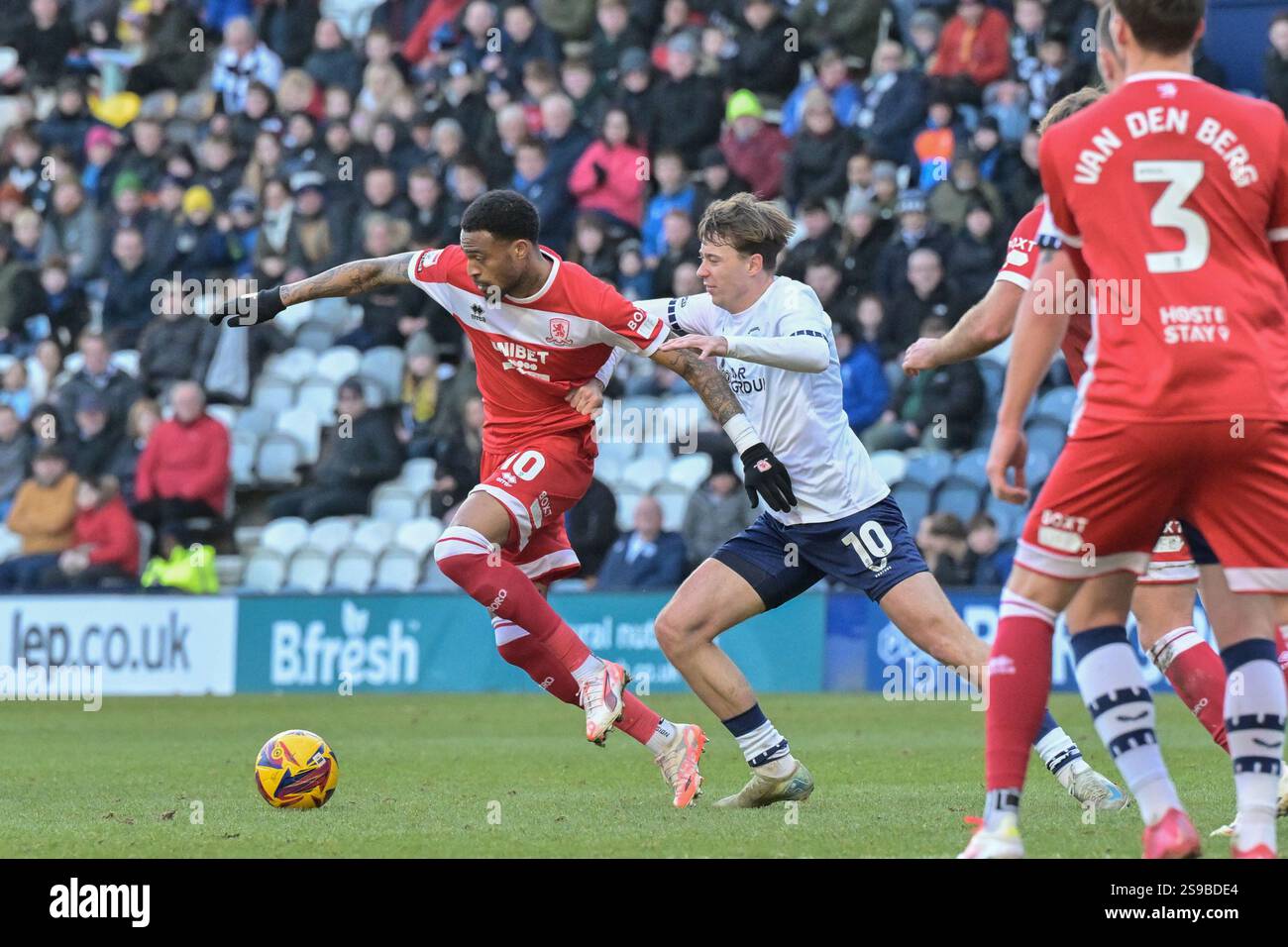 25th January 2025; Deepdale, Preston, England; EFL Championship ...