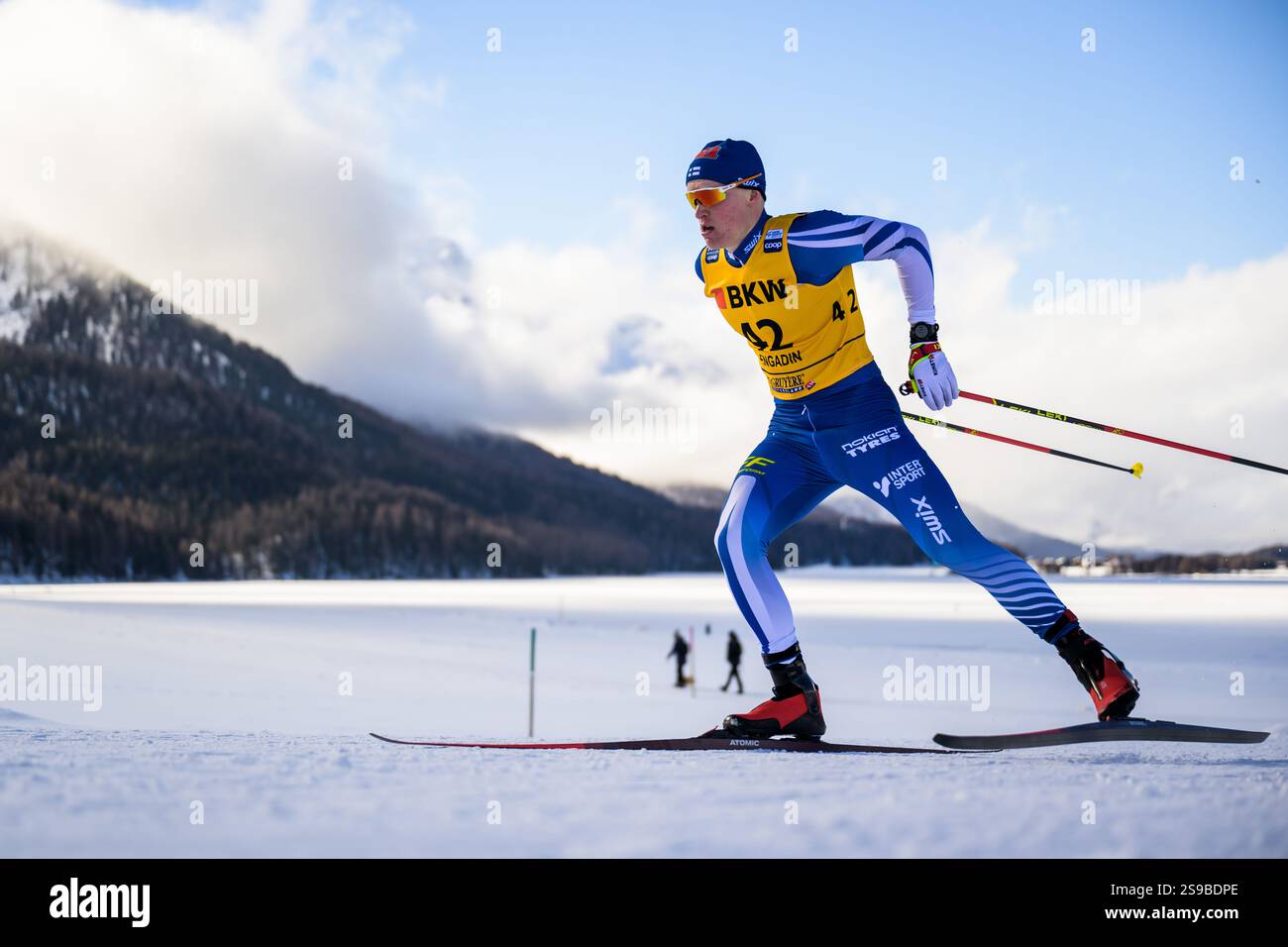 250125 Eero Rantala of Finland competes in men's sprint qualification ...