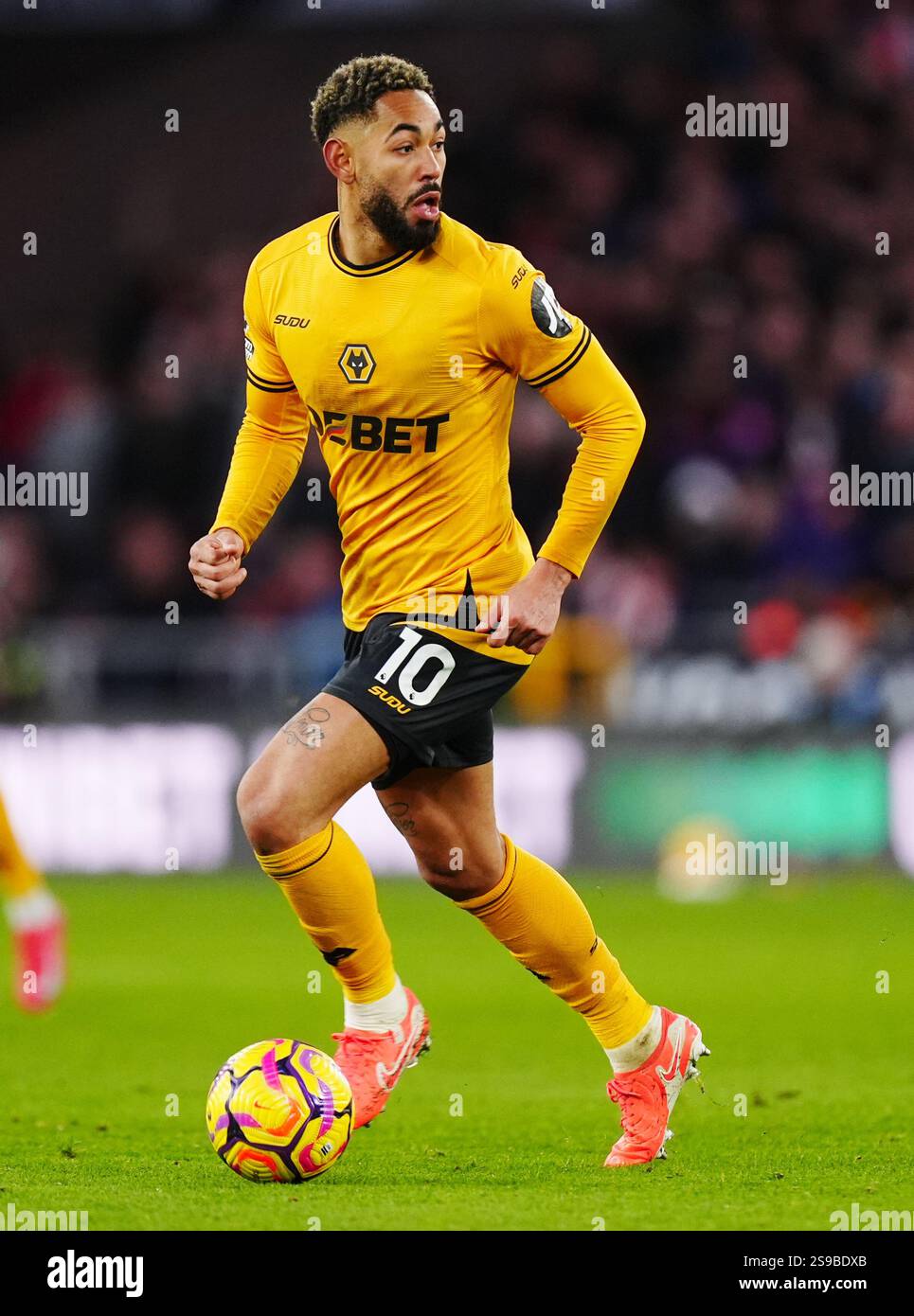 Wolverhampton Wanderers' Matheus Cunha during the Premier League match ...