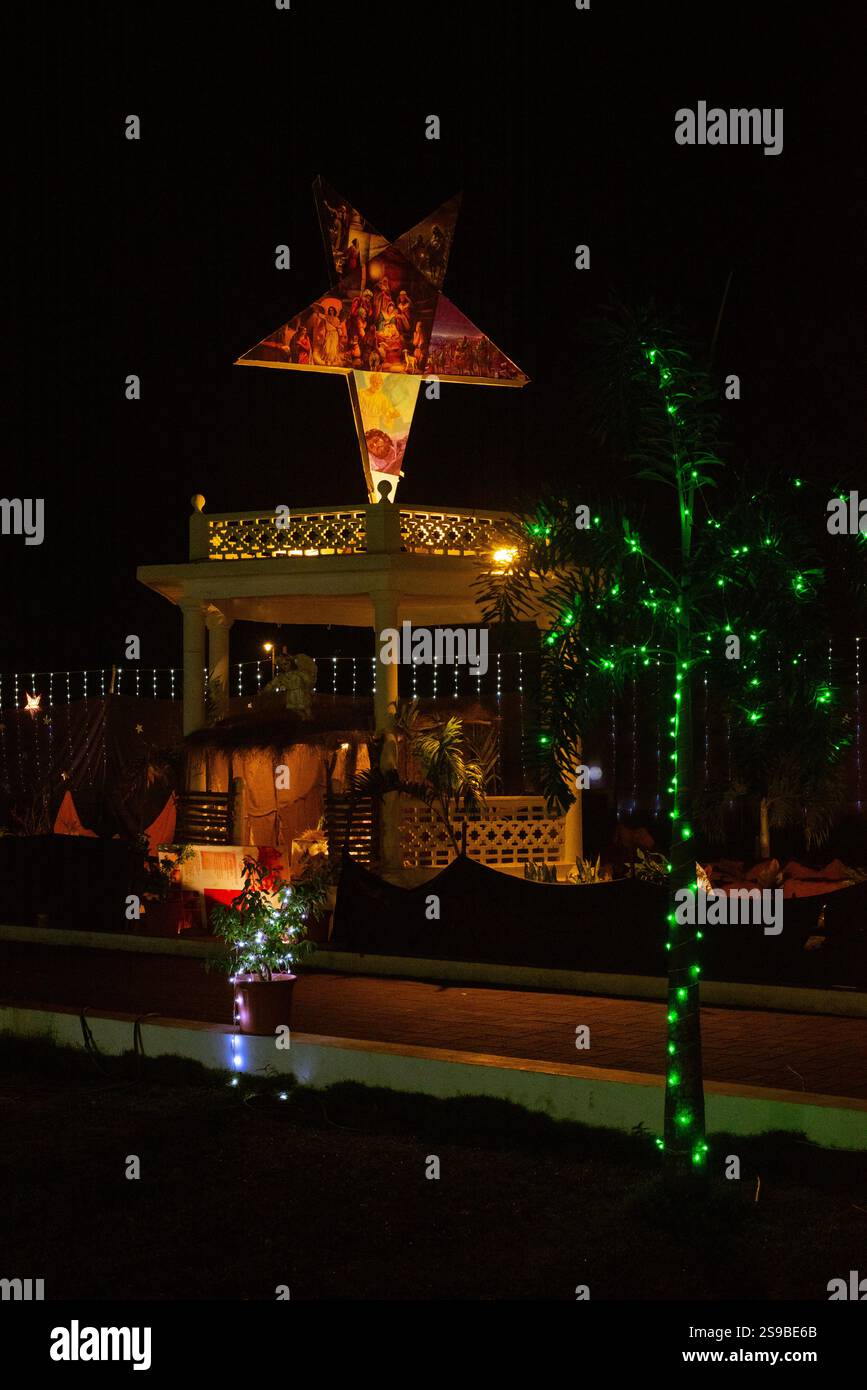 Saligao Goa India 30 Dec 2024 the Neo-Gothic Mae de Deus Catholic ...