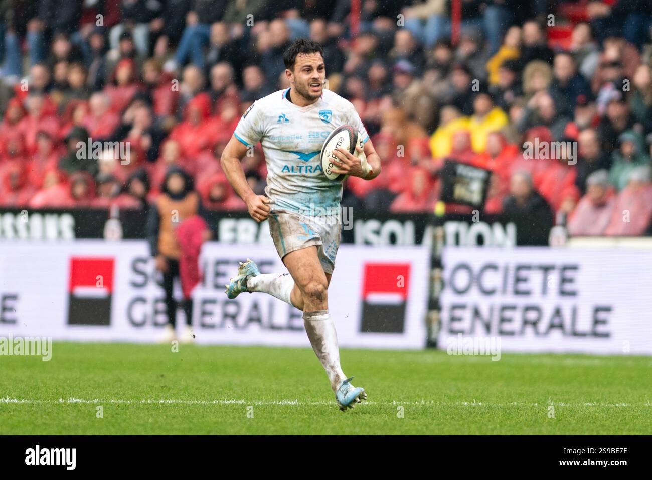 Arthur Vincent of Montpellier during the French championship Top 14 ...