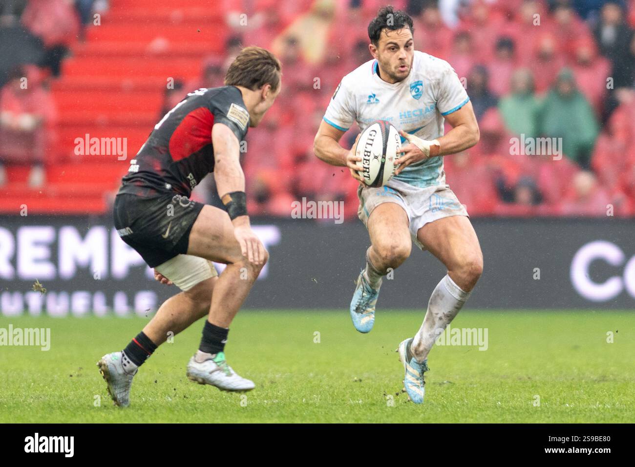 Arthur Vincent of Montpellier during the French championship Top 14 ...