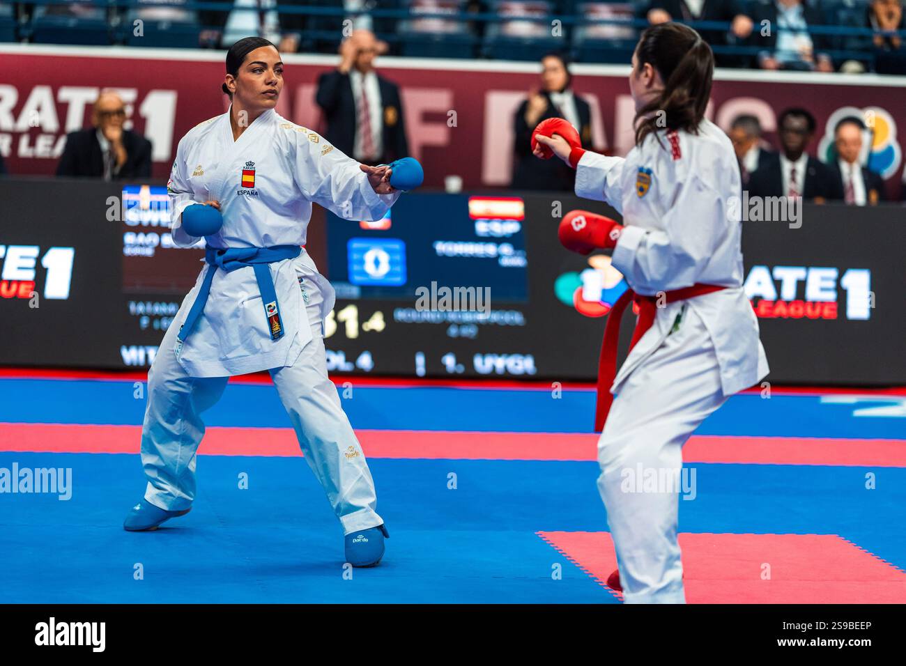 Maria Torres Garcia (ESP) and Sophie Bao Bednarski (SWE)Female Kumite ...