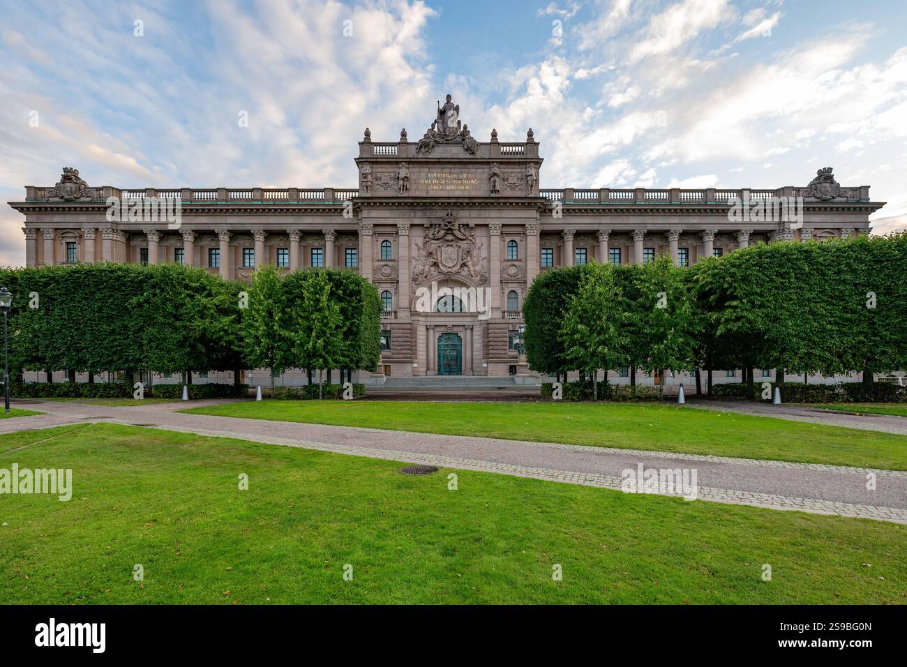 Riksdag - building of the Swedish parliament in Stockholm, Sweden Stock ...