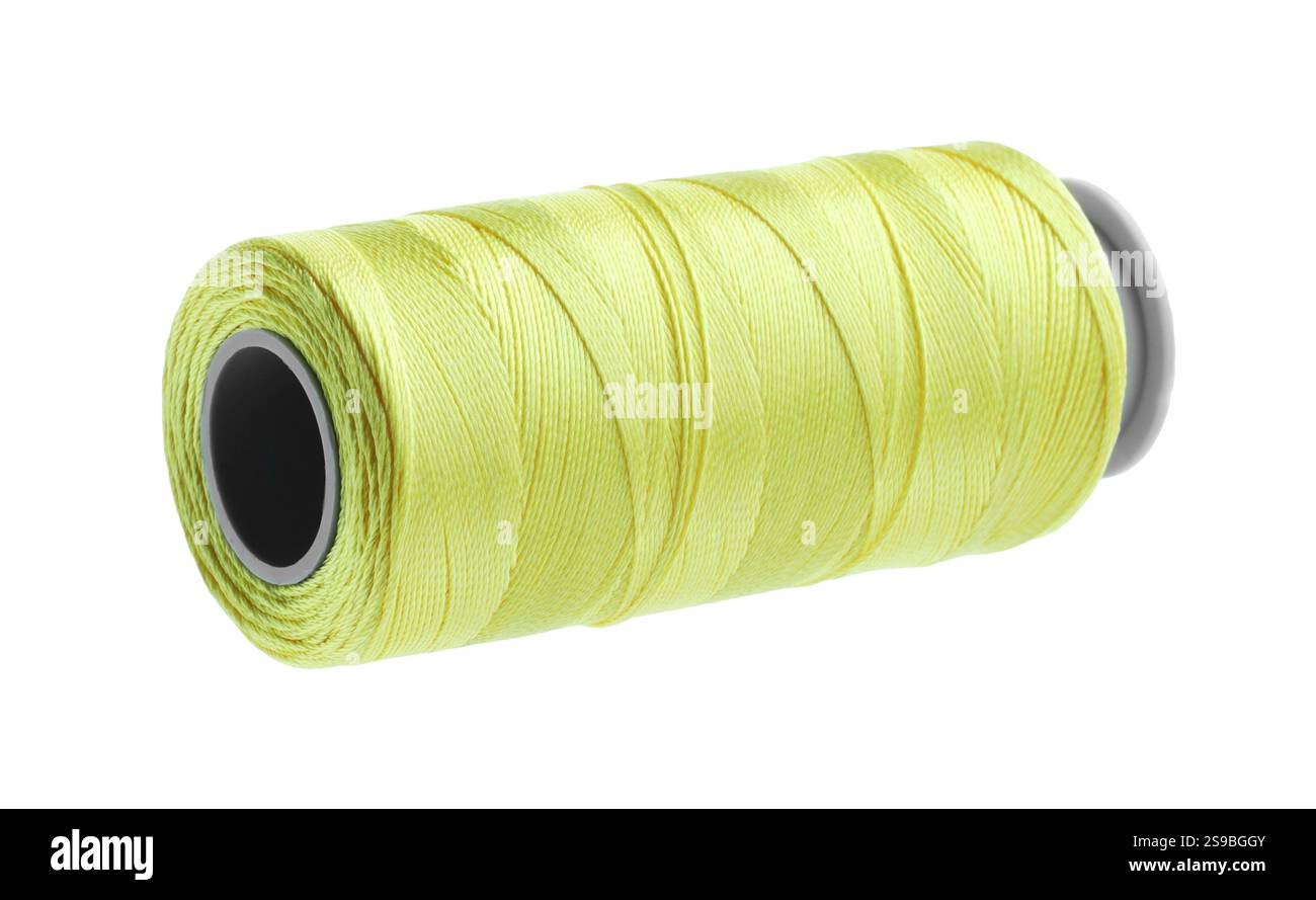 One spool of sewing thread isolated on white Stock Photo - Alamy