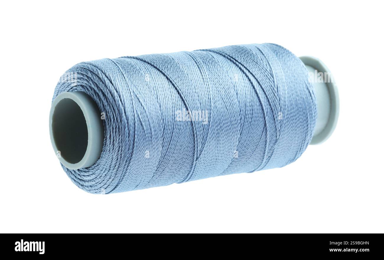 One spool of sewing thread isolated on white Stock Photo - Alamy