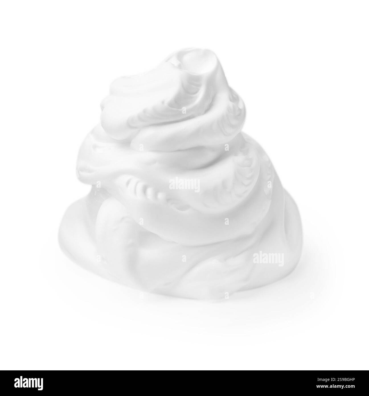 Sample of fluffy foam isolated on white Stock Photo - Alamy