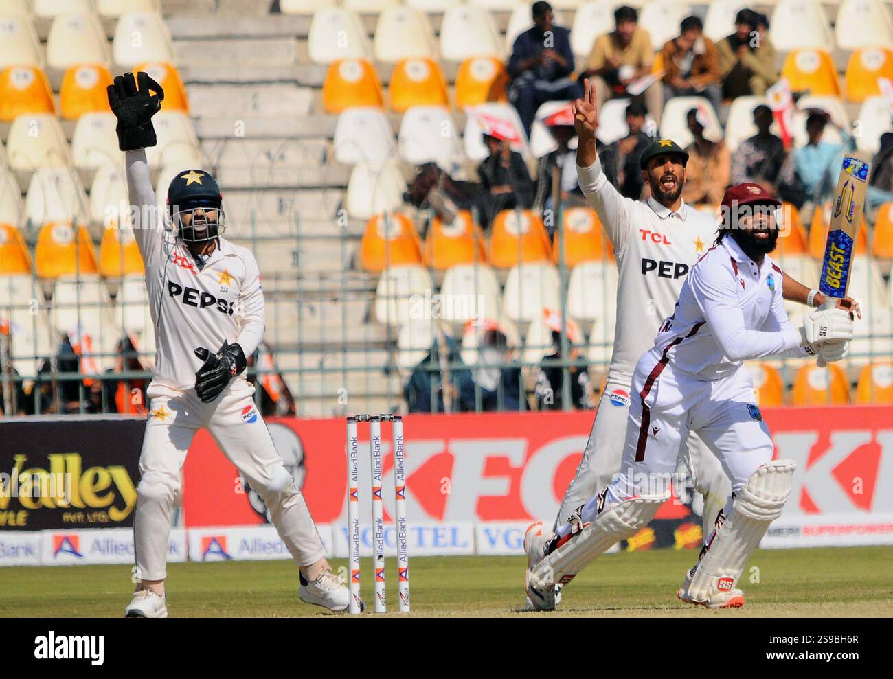 Players are in action during the 2nd Test Match between Pakistan and ...