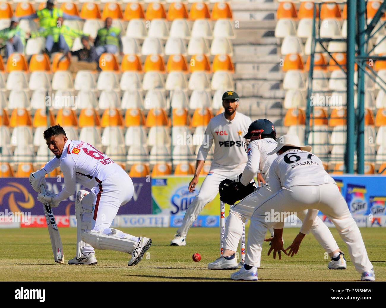 Players are in action during the 2nd Test Match between Pakistan and ...