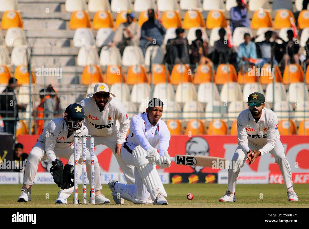 Players are in action during the 2nd Test Match between Pakistan and ...