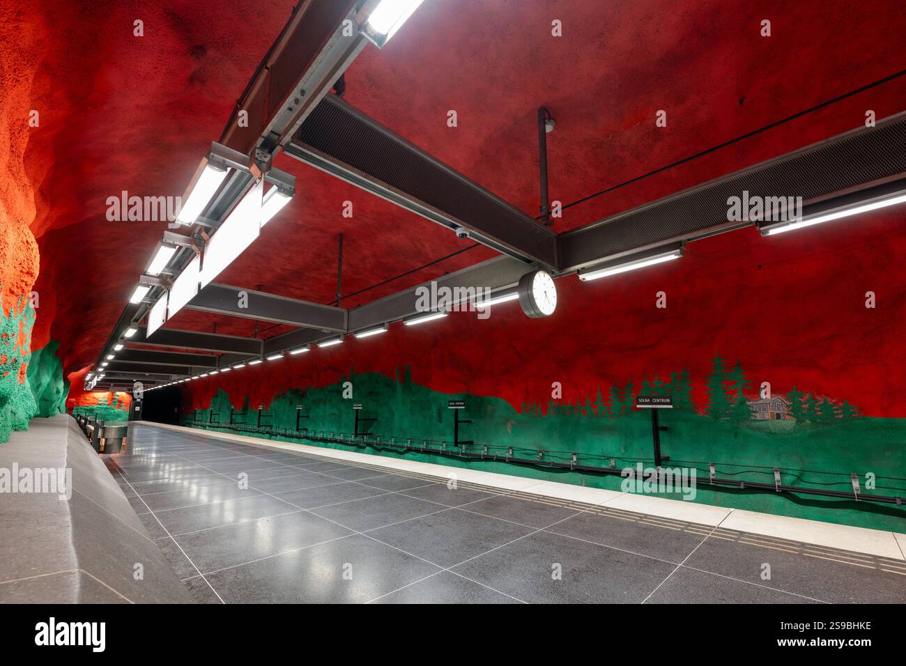 Stockholm, Sweden - Aug 4, 2024. View of modern Radhuset Station of ...