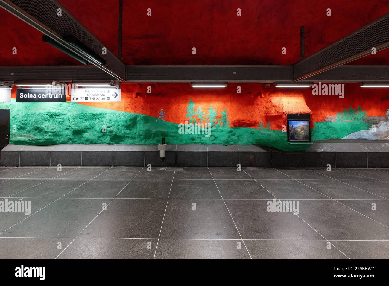 Stockholm, Sweden - Aug 4, 2024. View of modern Radhuset Station of ...