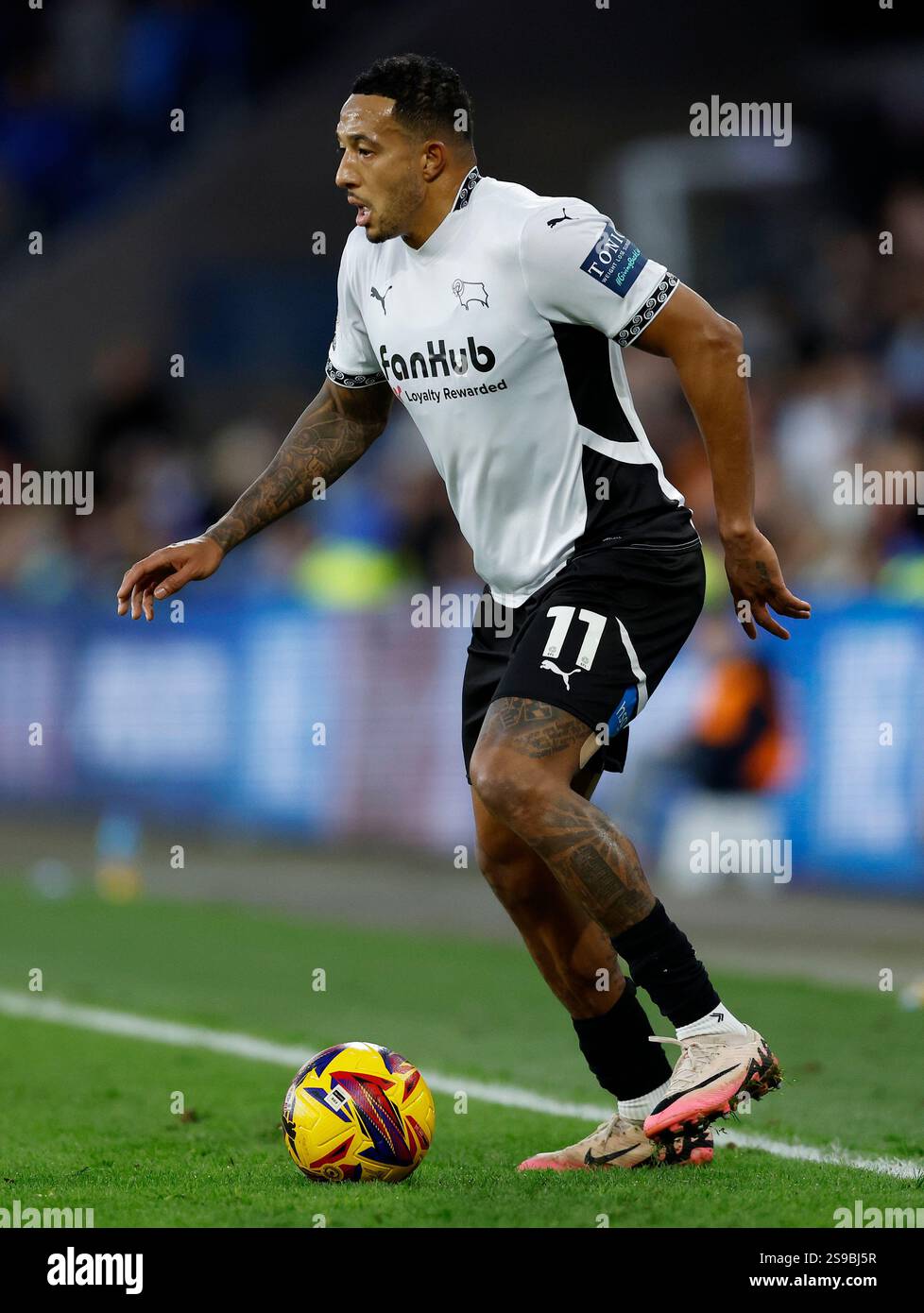 Derby County's Nathaniel Mendez-Laing during the Sky Bet Championship ...