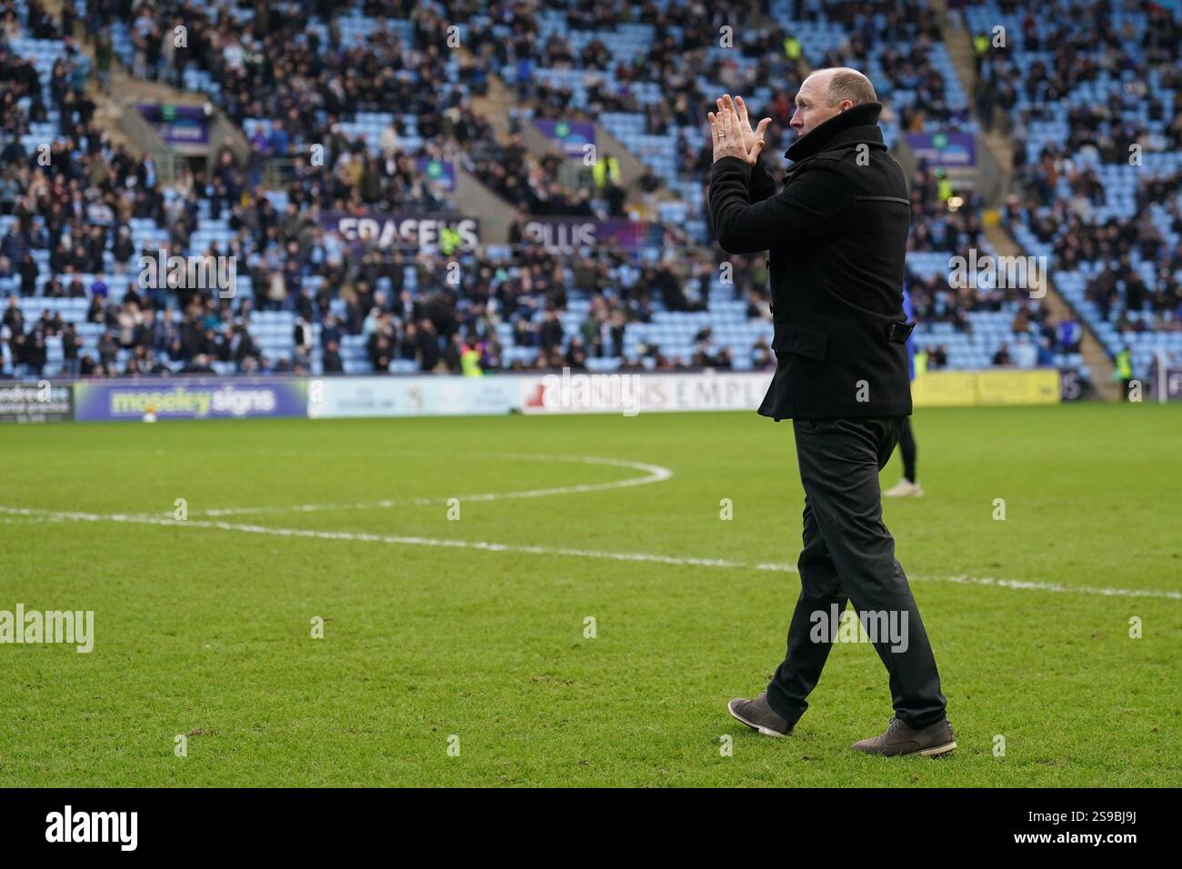 Former Coventry City player Andy Morrell at half time during the Sky ...