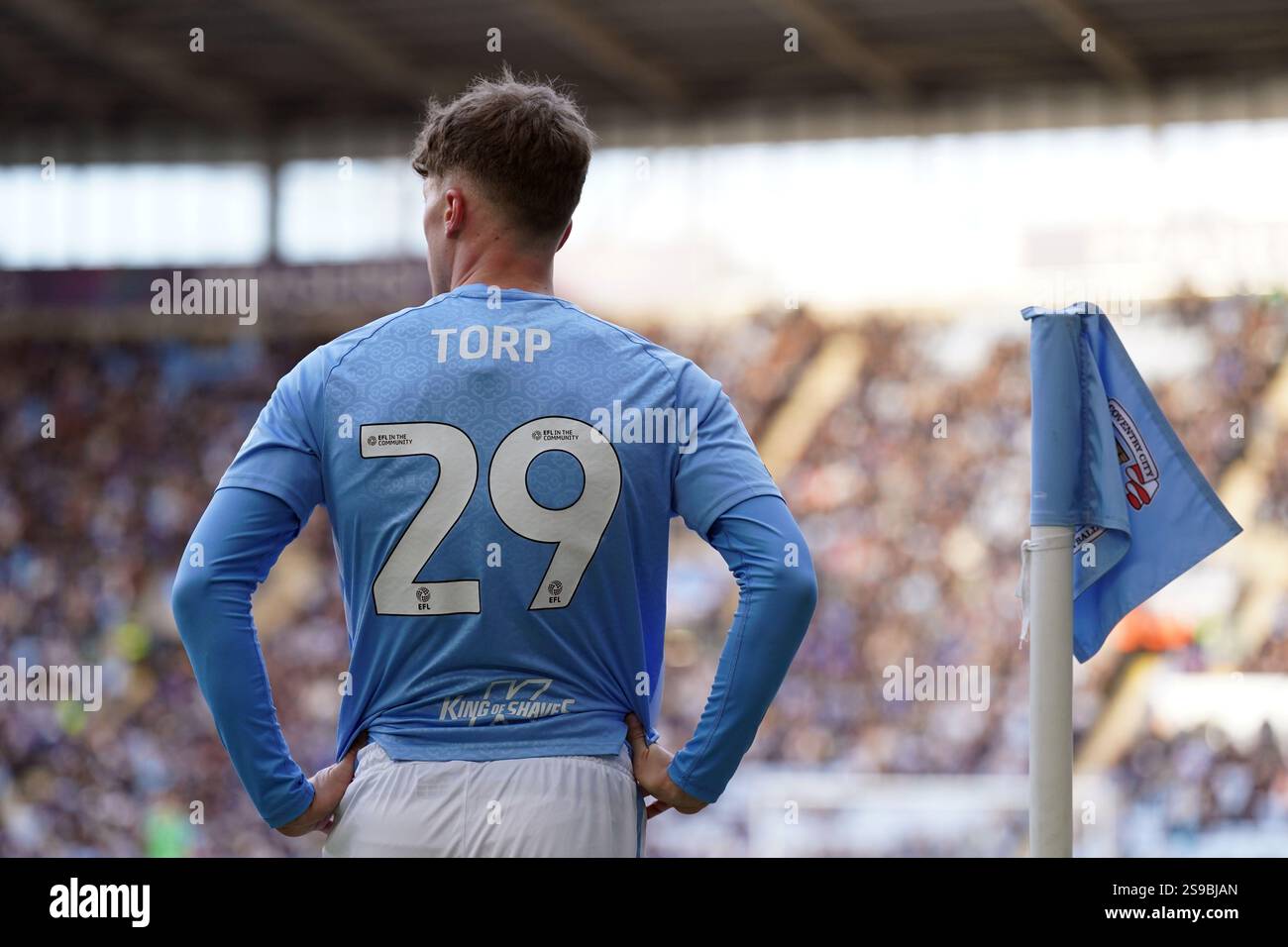 Coventry City's Victor Torp during the Sky Bet Championship match at ...