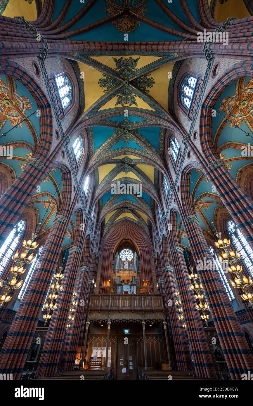 Stockholm, Sweden - Aug 6, 2024: Interior of St. John's Church. The ...
