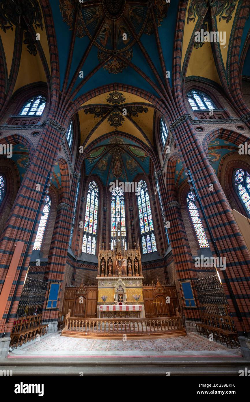 Stockholm, Sweden - Aug 6, 2024: Interior of St. John's Church. The ...