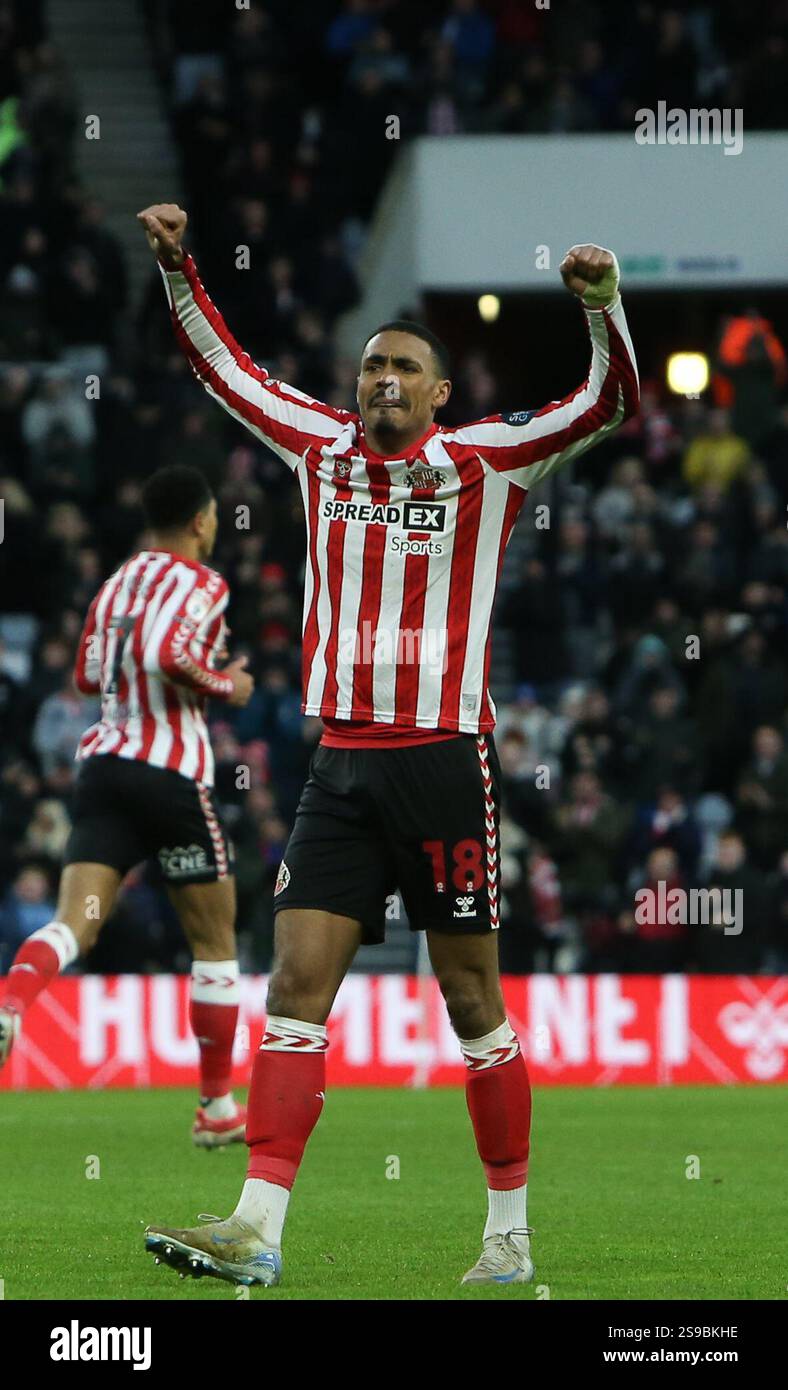Sunderland's Wilson Isidor during the Sky Bet Championship match ...