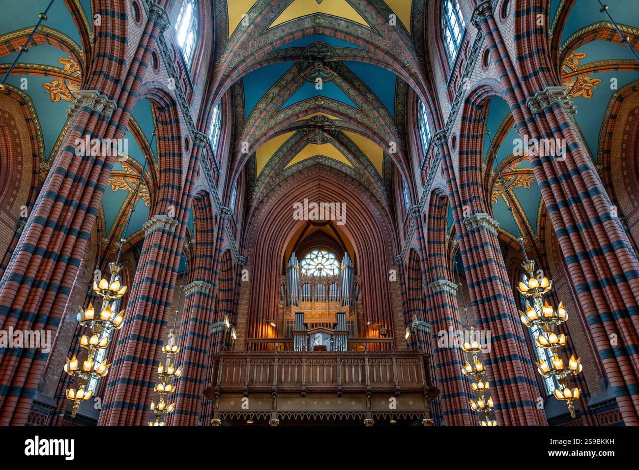 Stockholm, Sweden - Aug 6, 2024: Interior of St. John's Church. The ...