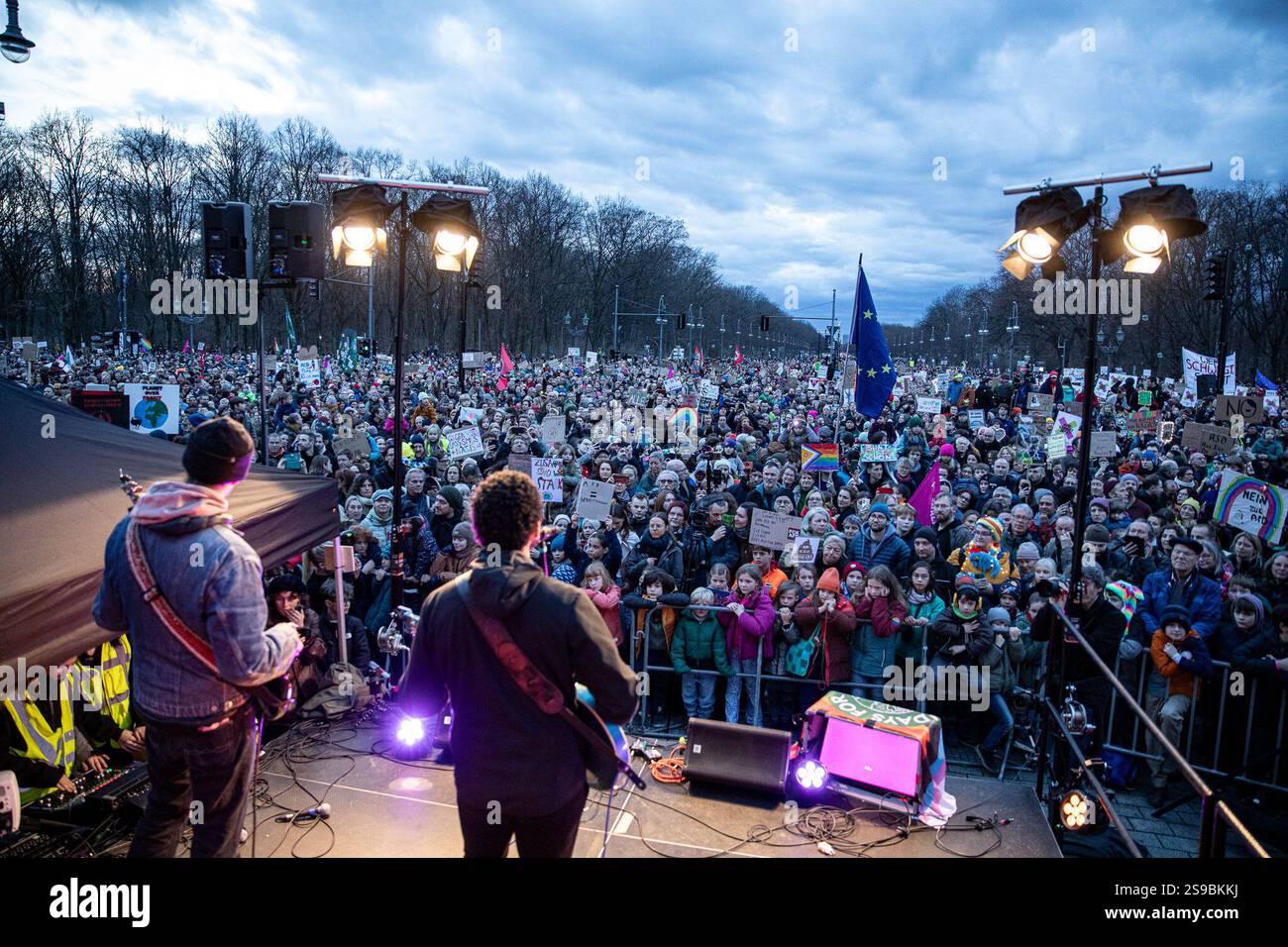 January 25, 2025, Berlin, Berlin, Germany: Thousands of demonstrators ...