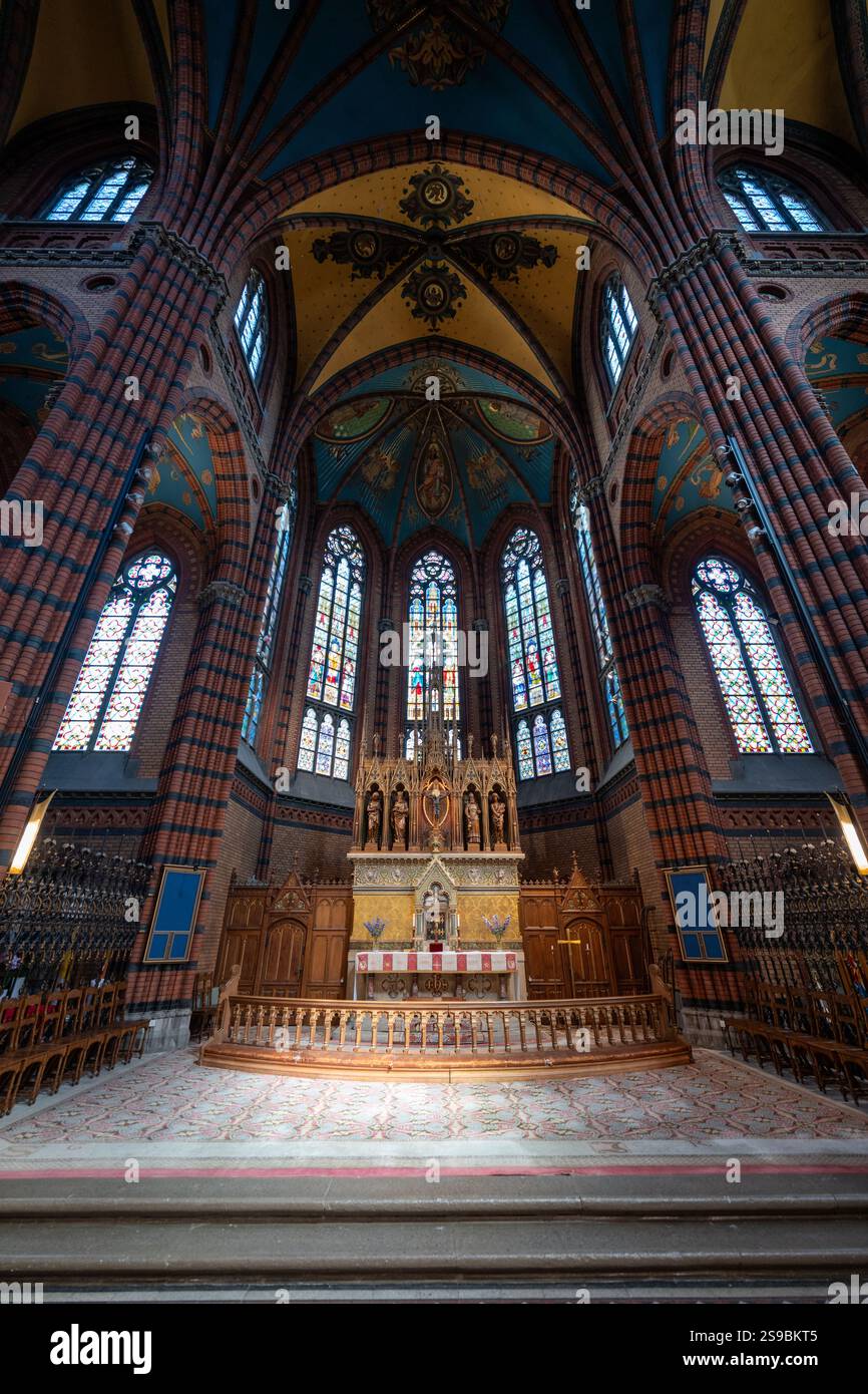 Stockholm, Sweden - Aug 6, 2024: Interior of St. John's Church. The ...