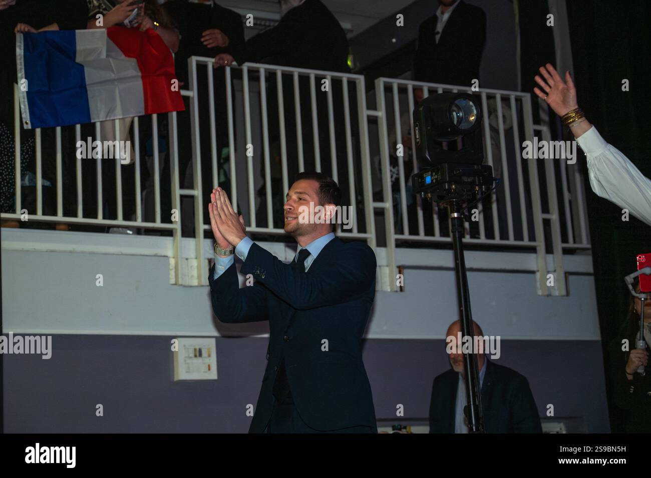 French far-right party Rassemblement National (RN) President Jordan ...