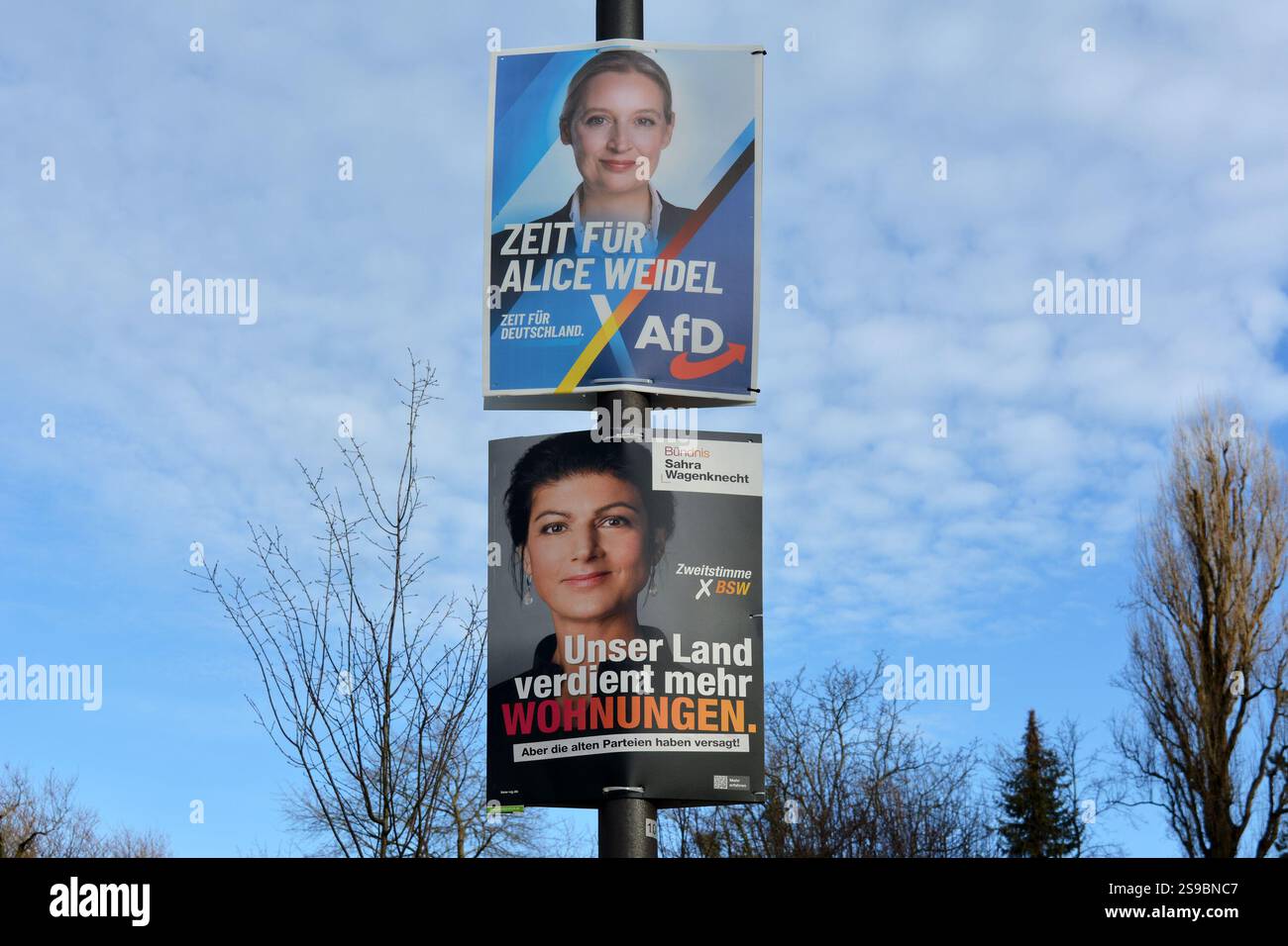 Heidelberg, Germany - January 25th 2025: Election posters for federal ...