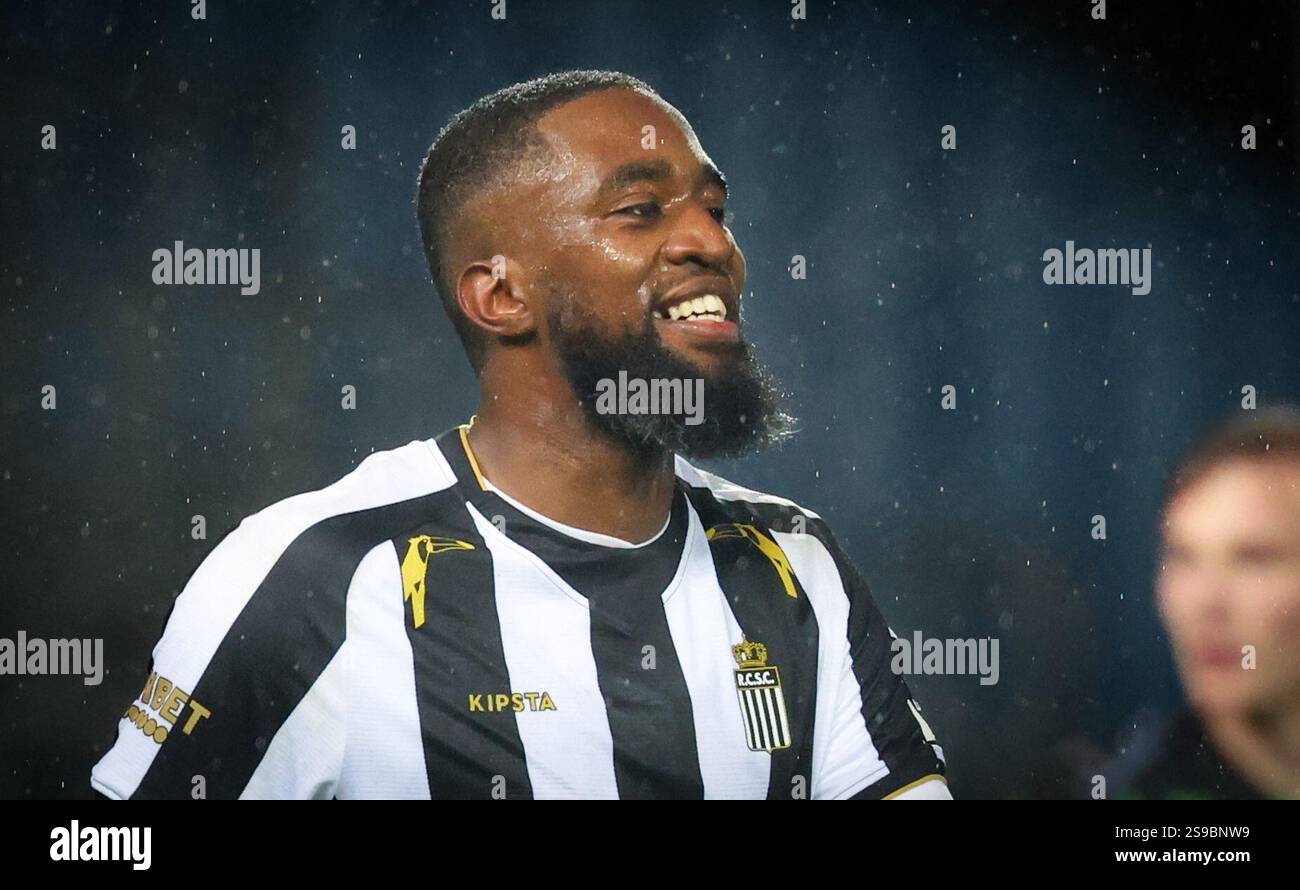 Charleroi's Isaac Mbenza pictured during a soccer game between Sporting ...