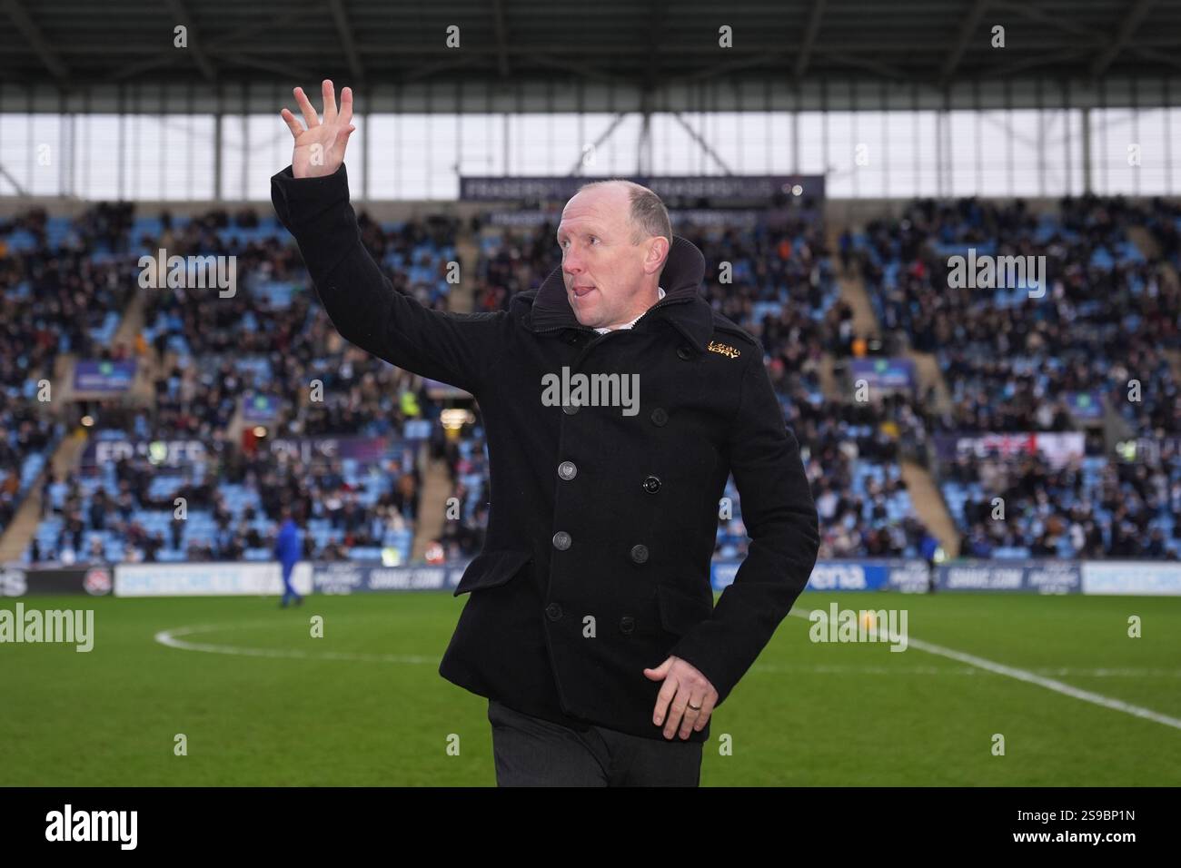 Former Coventry City player Andy Morrell at half time during the Sky ...