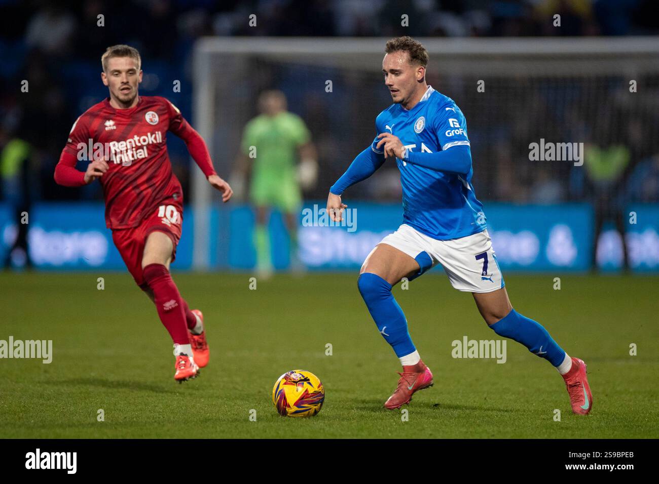 during the Sky Bet League 1 match between Stockport County and Crawley ...