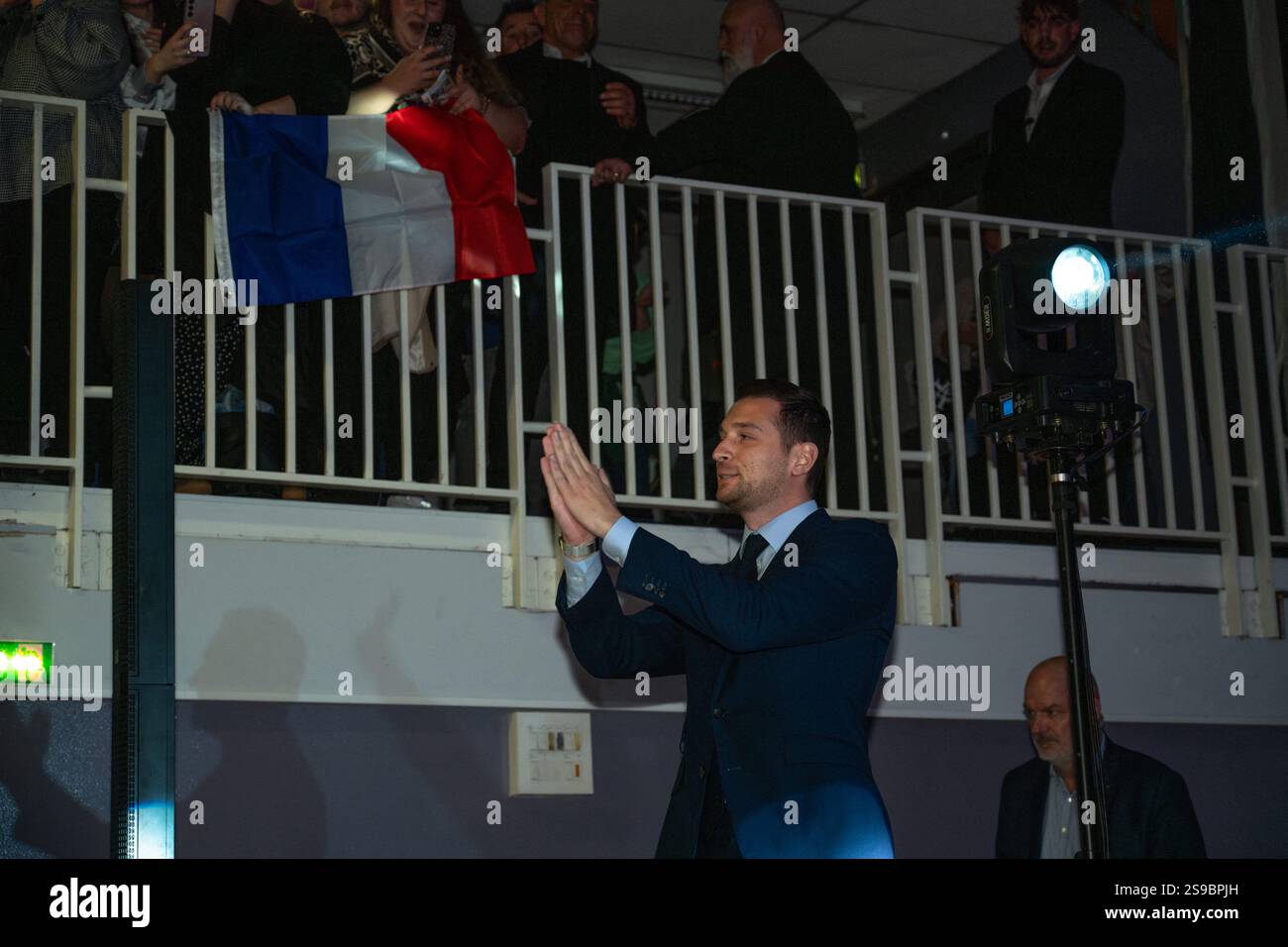 French far-right party Rassemblement National (RN) President Jordan ...