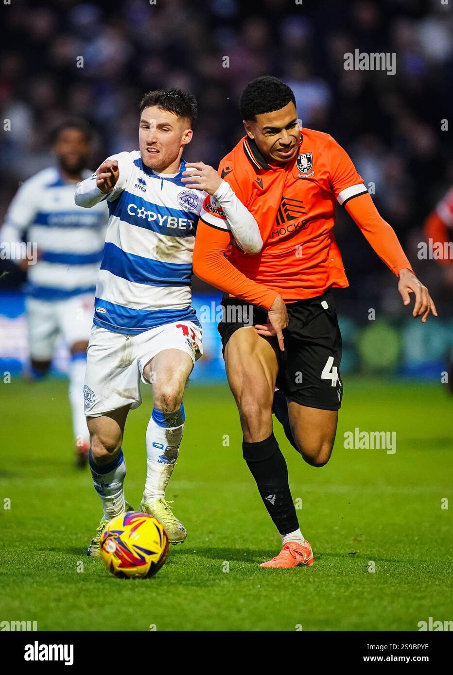 Queens Park Rangers Paul Smyth (left) and Sheffield Wednesday's Shea ...