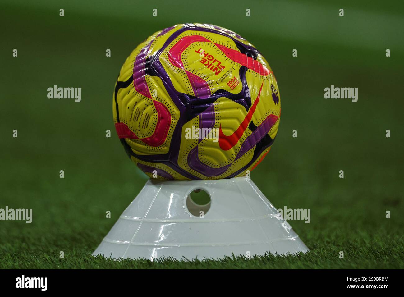The Nike Flight Premier League ball for the 2024/25 season during the ...