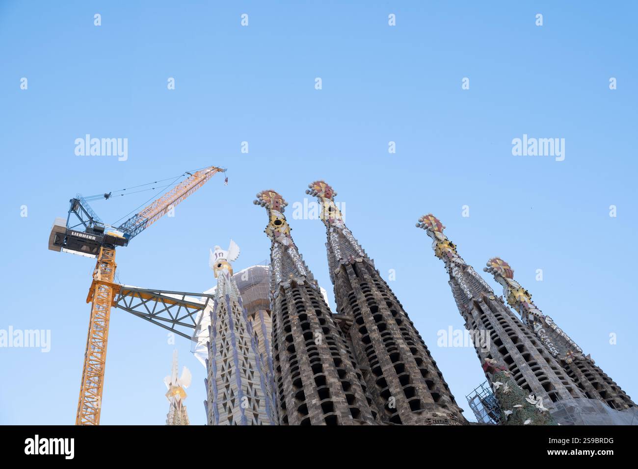 Barcelona, Spain. 10 19 2024: Basilica of the Sagrada Familia. Example ...