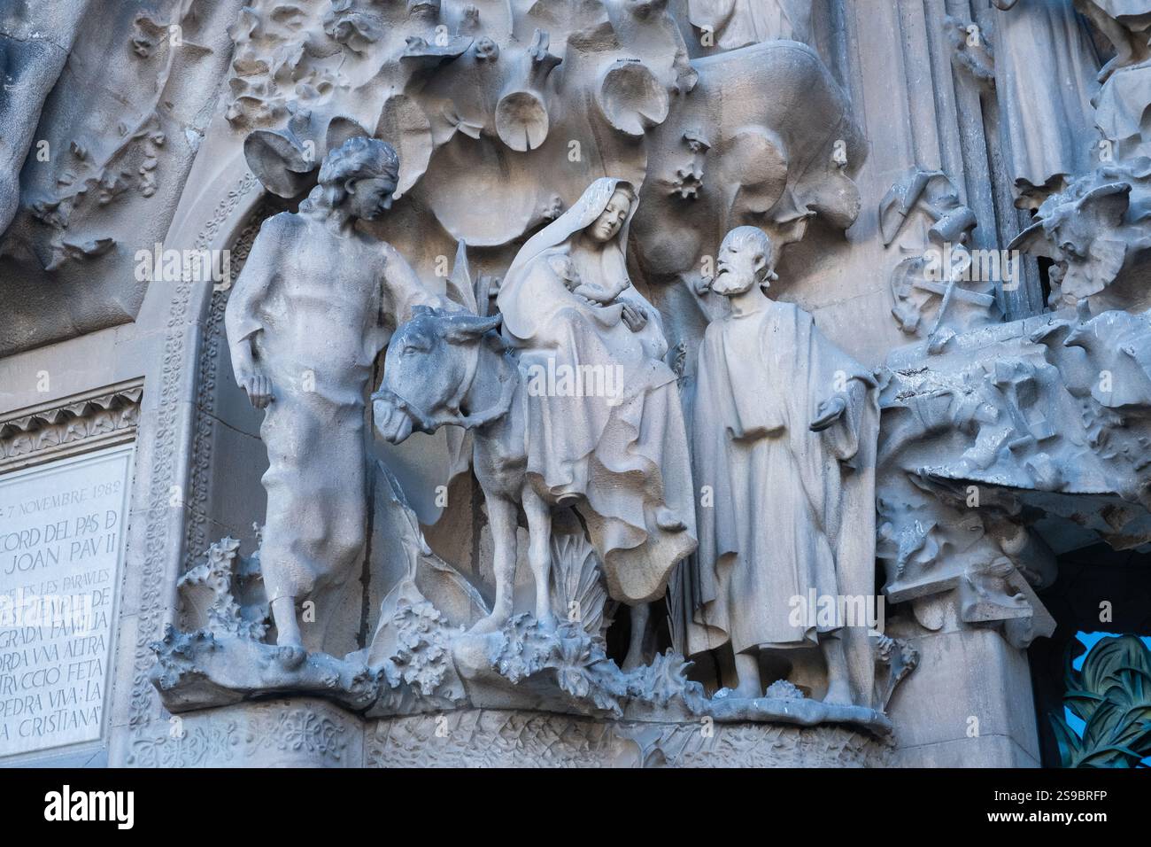 Barcelona, Spain. 10 19 2024: Basilica of the Sagrada Familia. Example ...