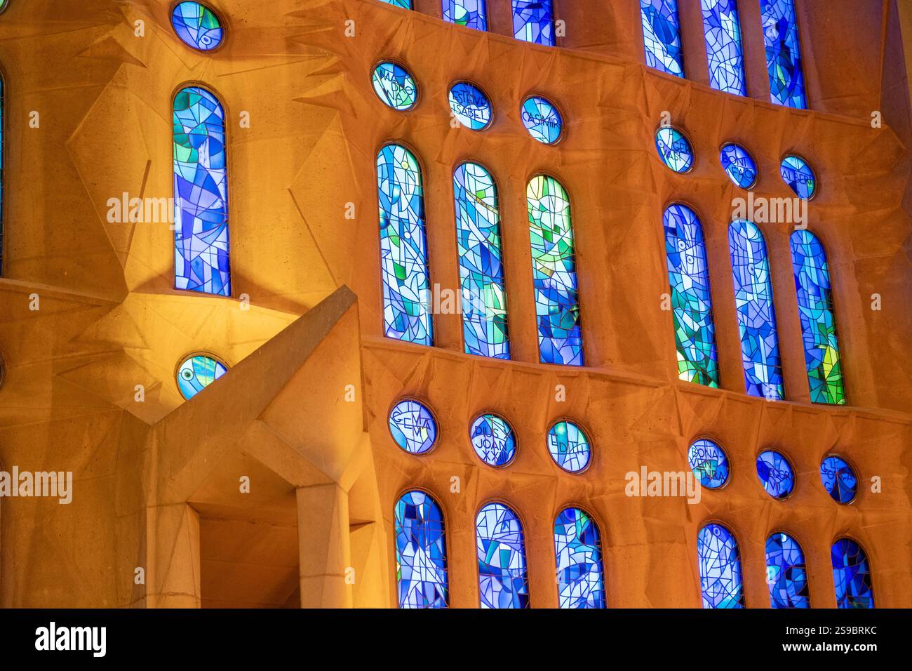 Barcelona, Spain. 10 19 2024: Basilica of the Sacred Famiy. Example of ...
