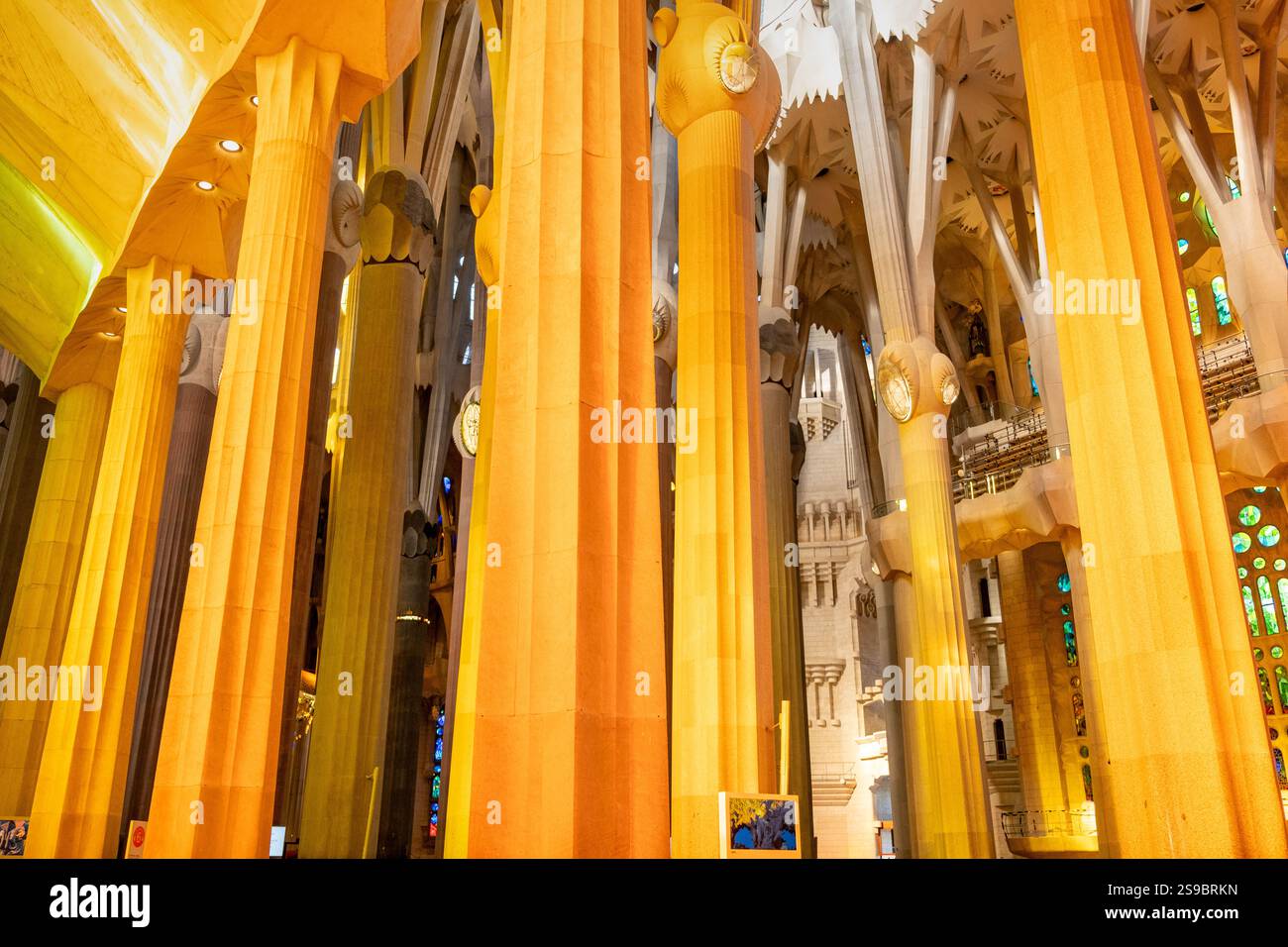 Barcelona, Spain. 10 19 2024: Basilica of the Sagrada Familia. Example ...