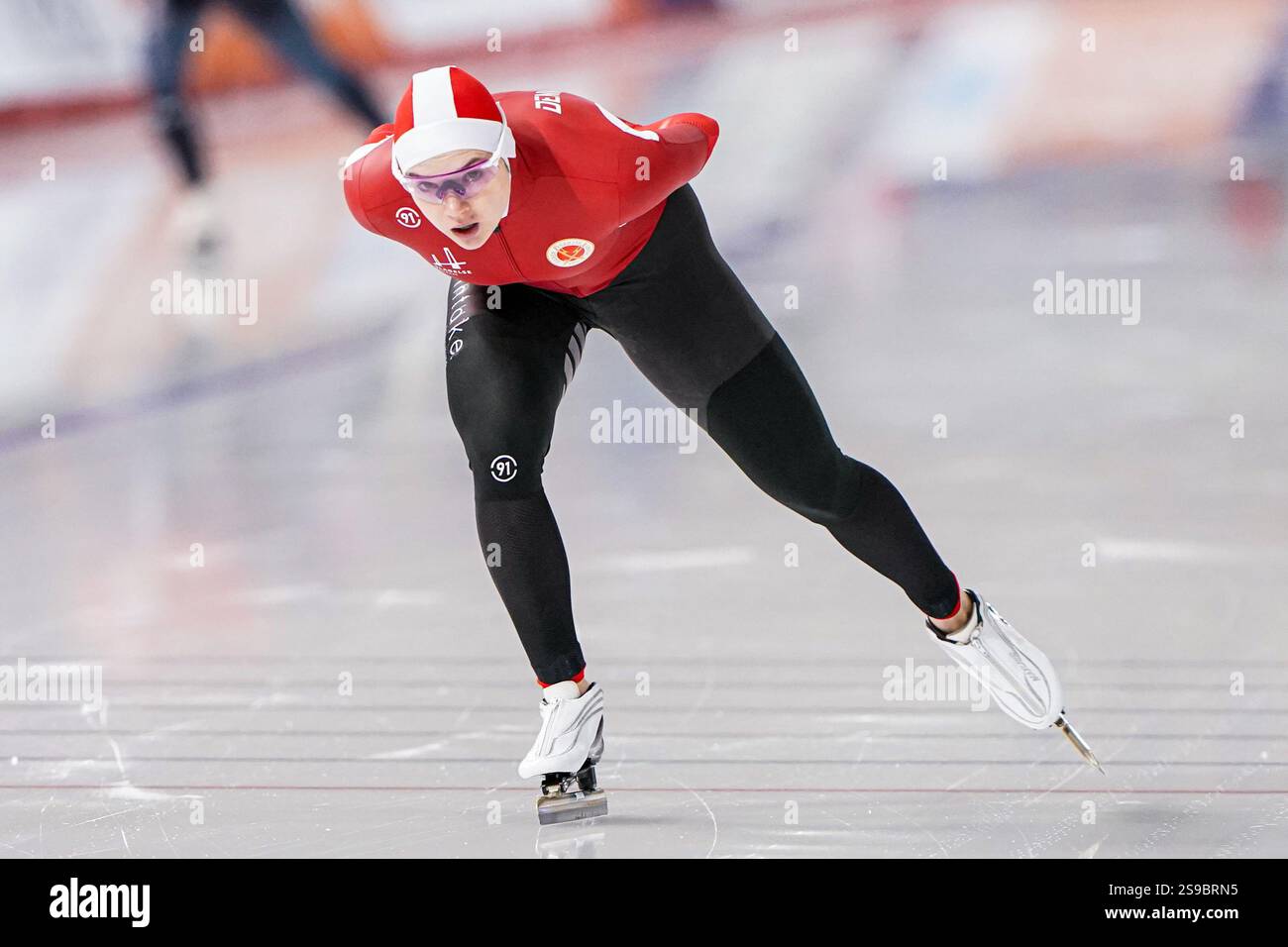 CALGARY, CANADA - JANUARY 25: Sofia Thorup-Prosvirnova of Denmark ...