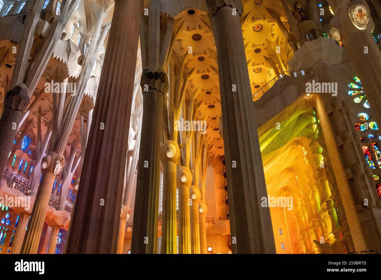 Barcelona, Spain. 10 19 2024: Basilica of the Sagrada Familia. Example ...