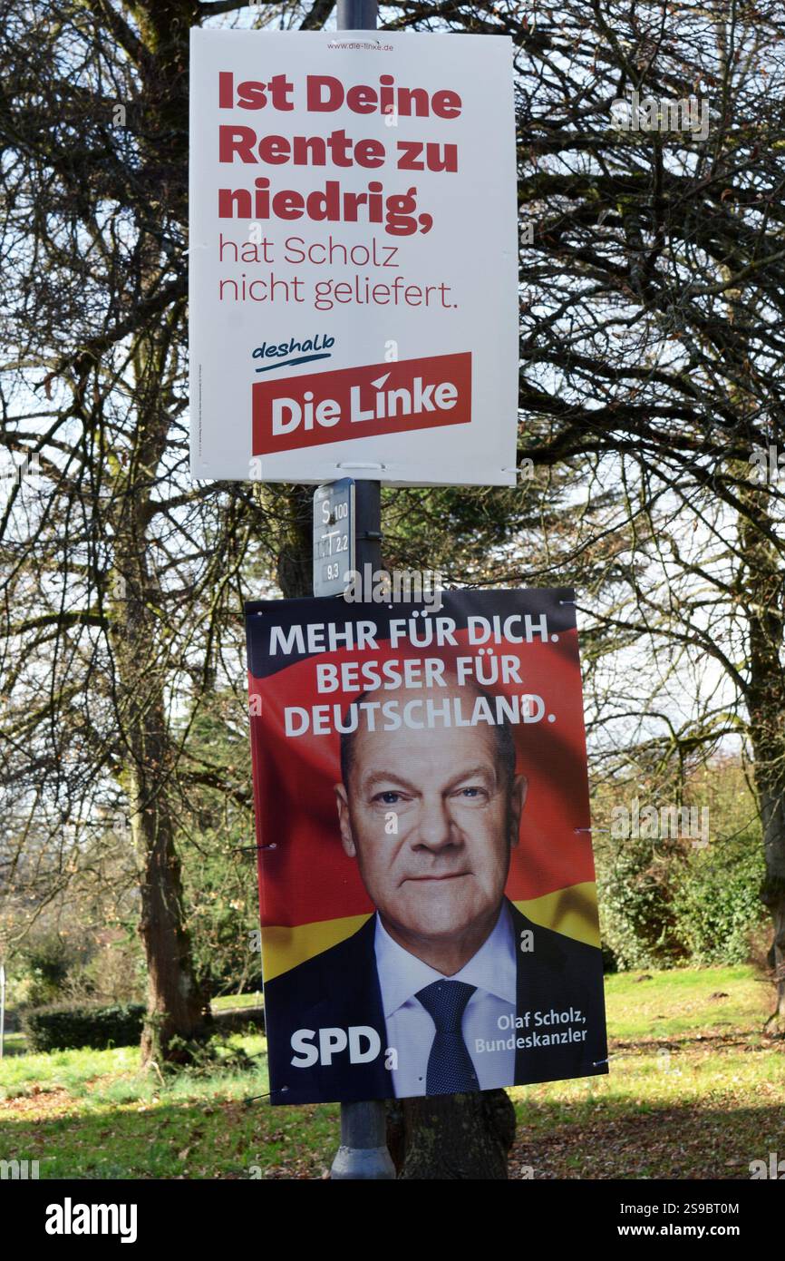 Heidelberg, Germany - January 25th 2025: Election poster of political ...