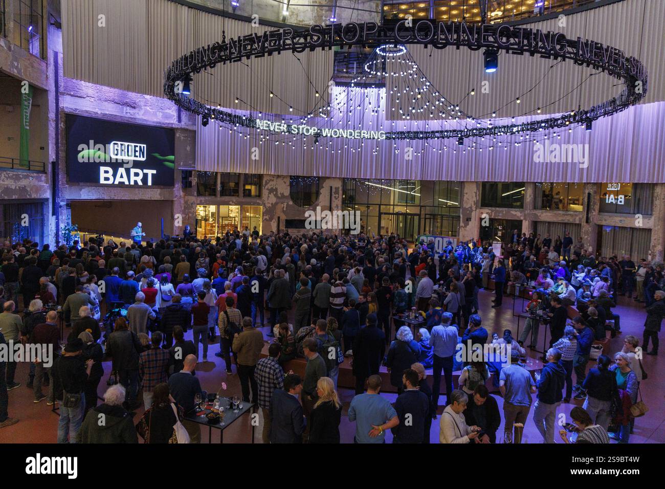 Groen chairman Bart Dhondt delivers a speech at the traditional new ...